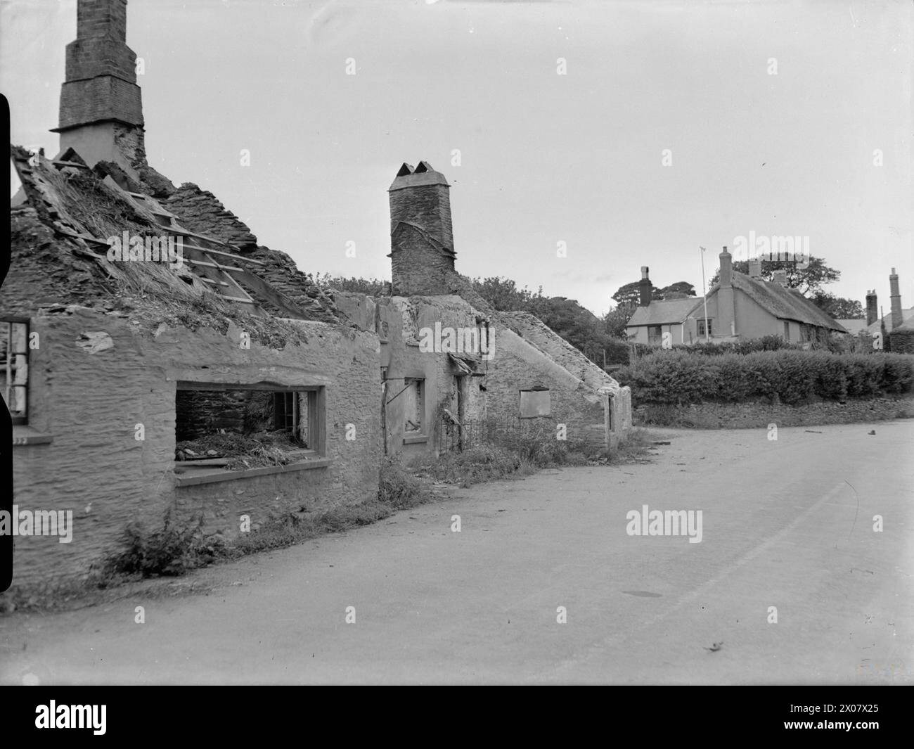 The Women's Institute building in Strete, Devon, was heavily damaged ...