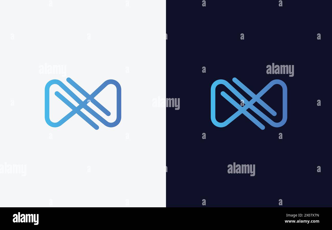 Creative and minimal colorful infinity logo vector template. Modern ...