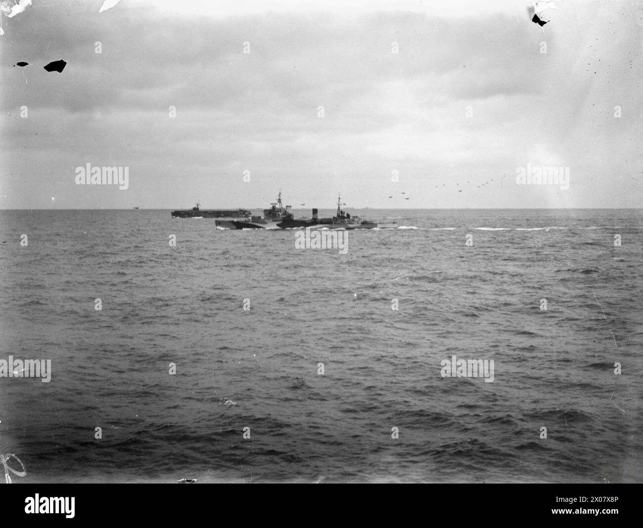 ON BOARD AN ESCORT CARRIER, APRIL 1944, ON BOARD HMS PURSUER IN ...