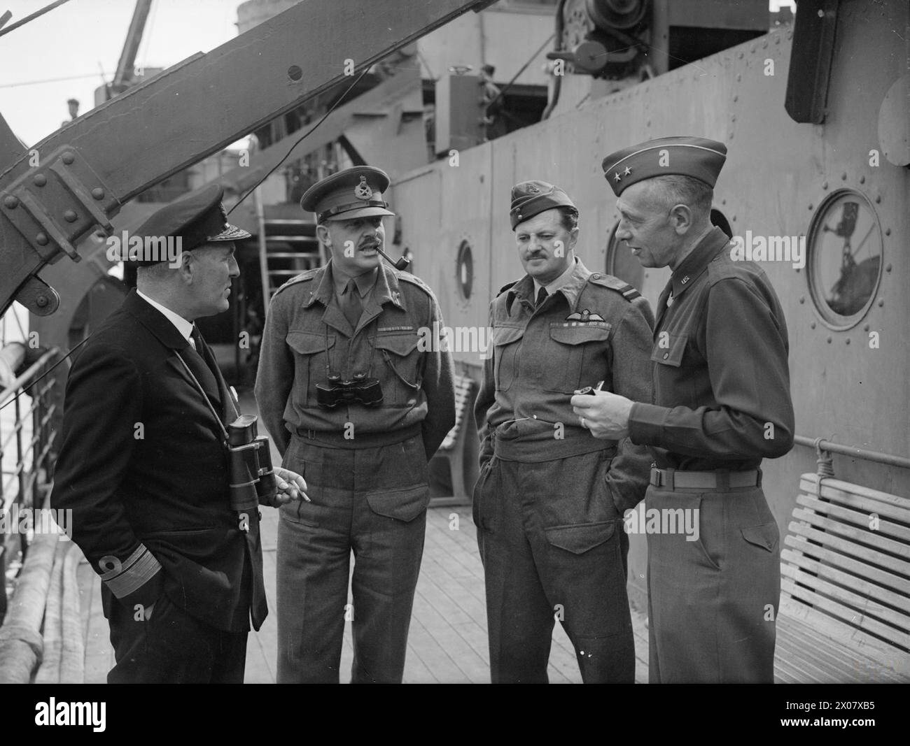 In November 1942, military leaders including Rear Admiral Sir Harold ...