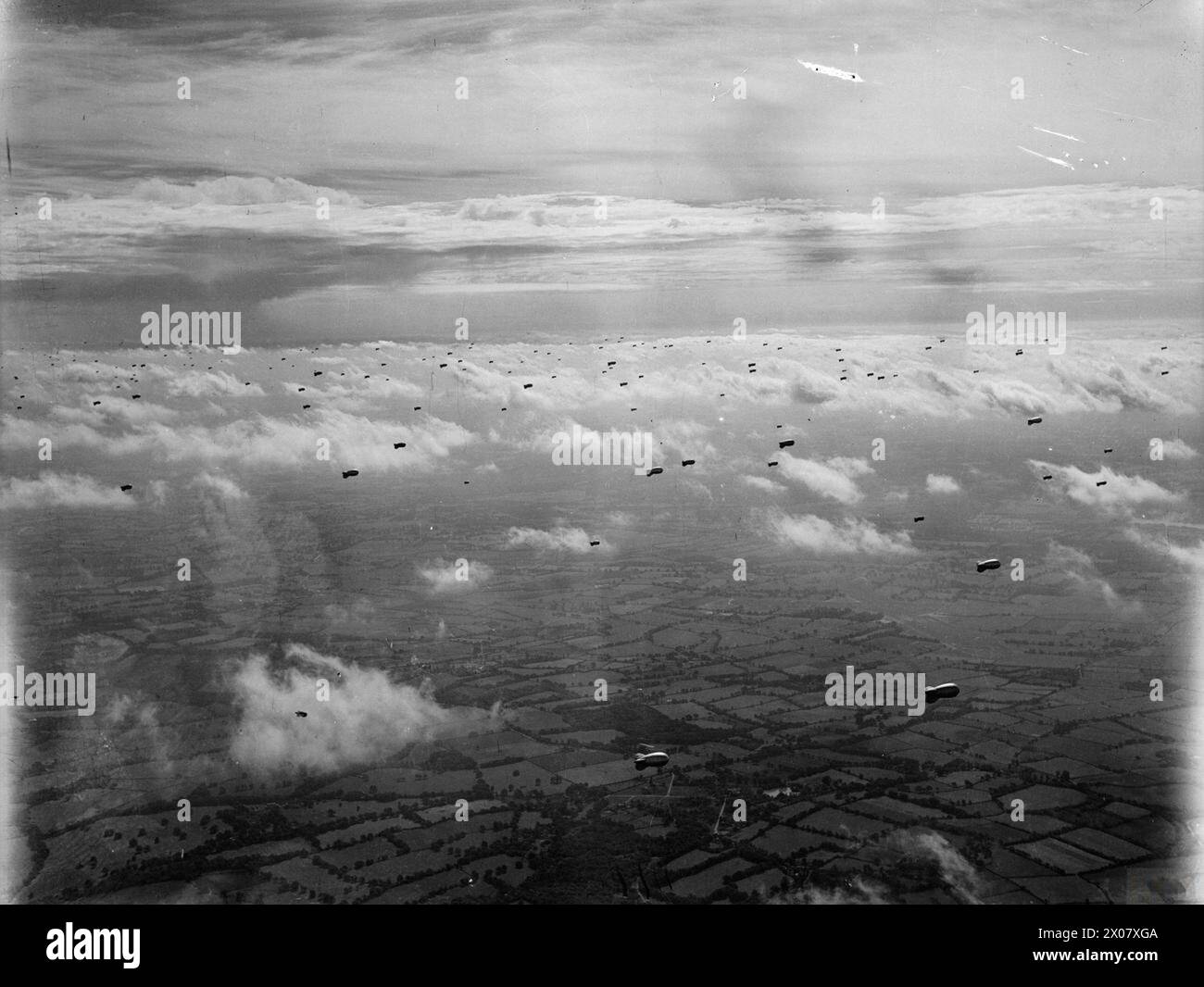 Between 1939 and 1945, the Royal Air Force Balloon Command implemented ...