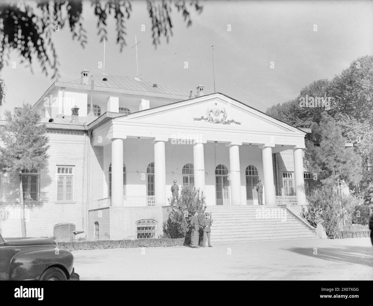 SOVIET EMBASSY, TEHRAN; SCENE OF THE CHURCHILL, STALIN ROOSEVELT ...