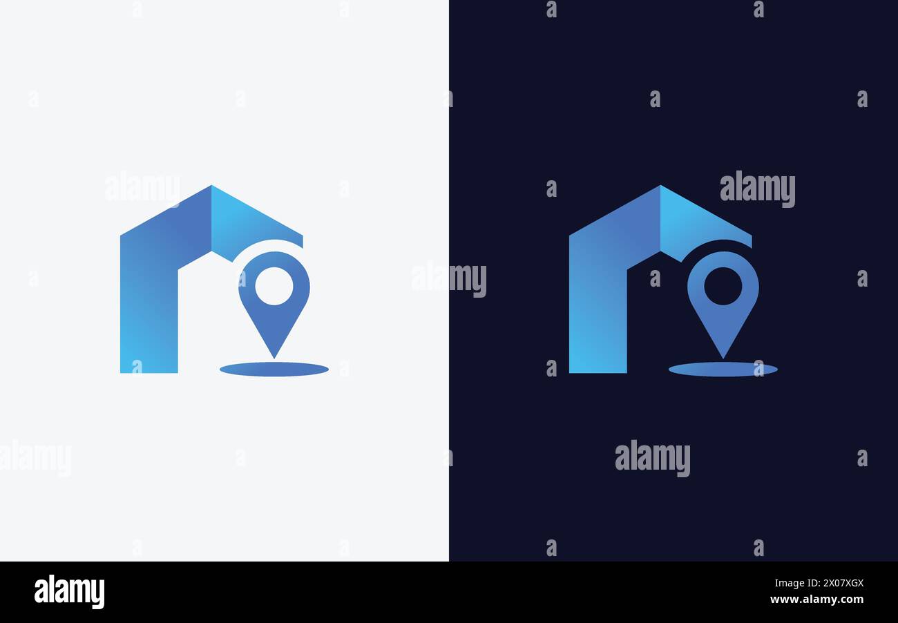 Minimal store and location logo vector template Stock Vector Image ...