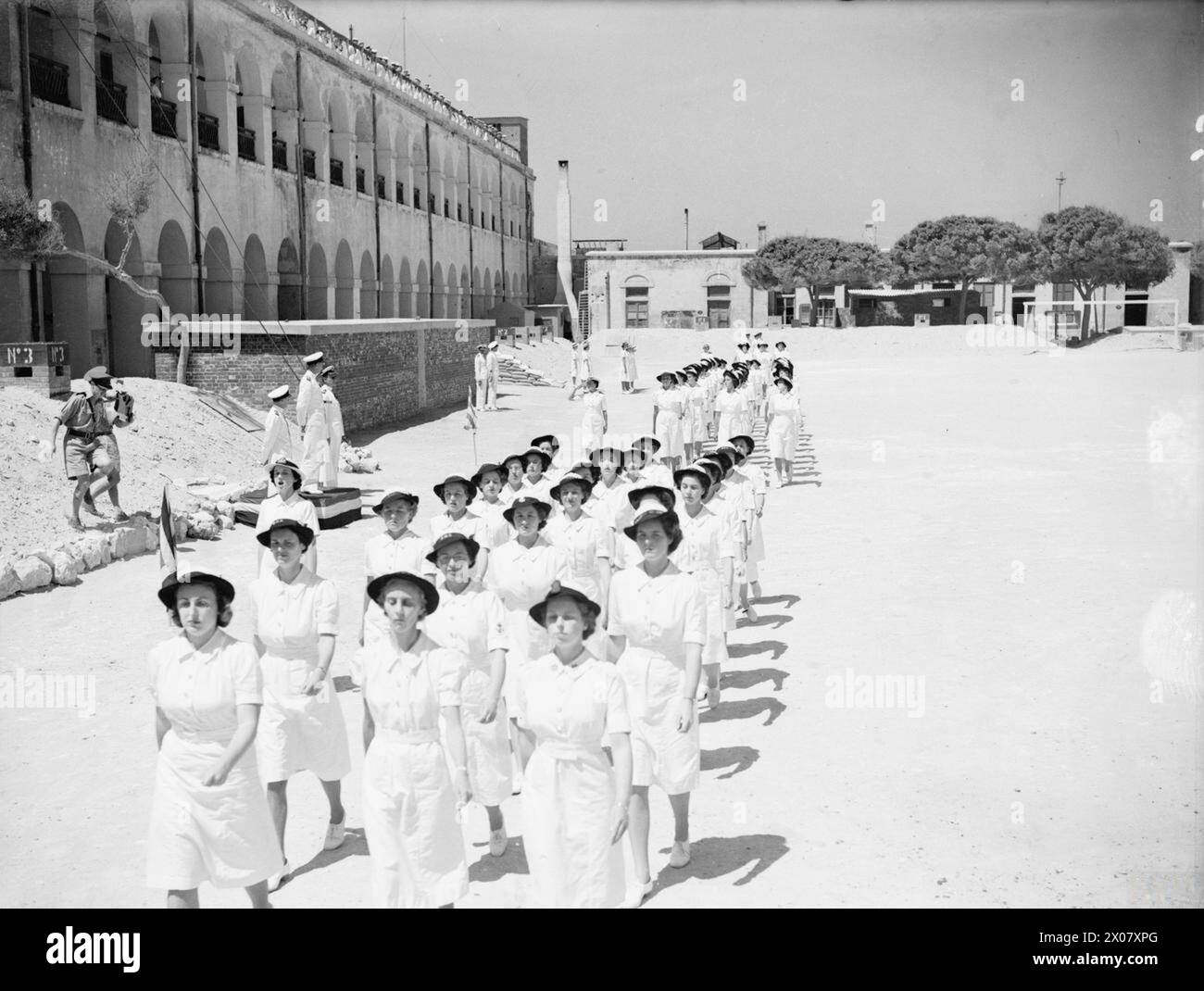 Vice Admiral Sir Henry Pridham-Wippell inspects WRNS personnel at ...