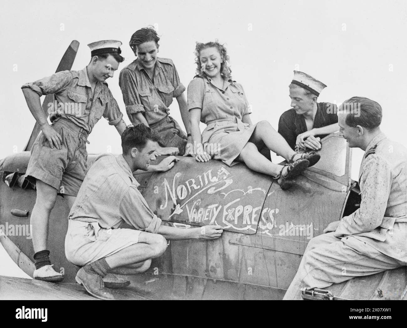 WITH THE BRITISH NAVY IN THE EAST. MARCH TO MAY 1945, AT ROYAL NAVAL ...
