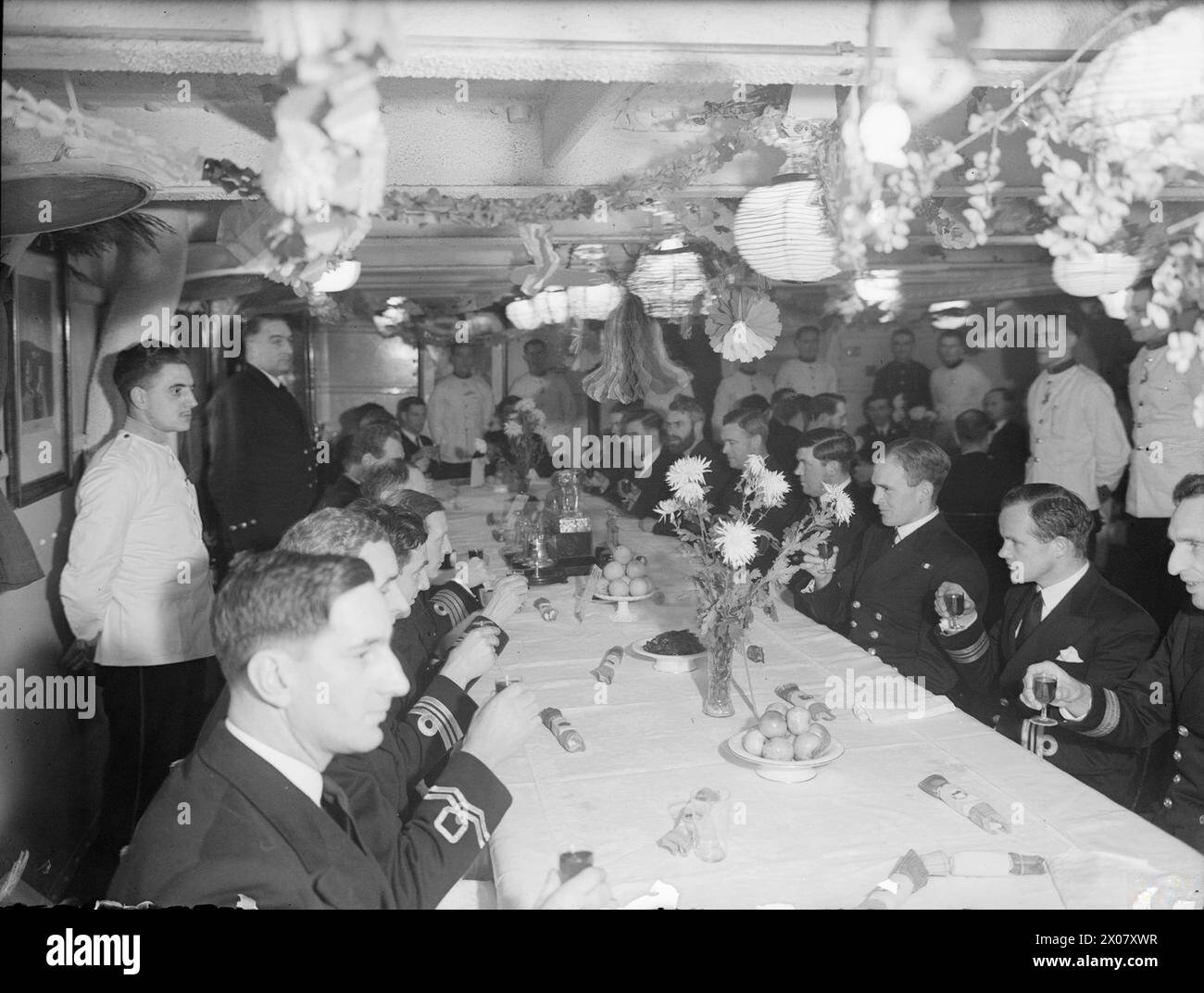 TOASTING THE KING IN NAVY STYLE: DURING A BRITISH BATTLESHIP'S ...