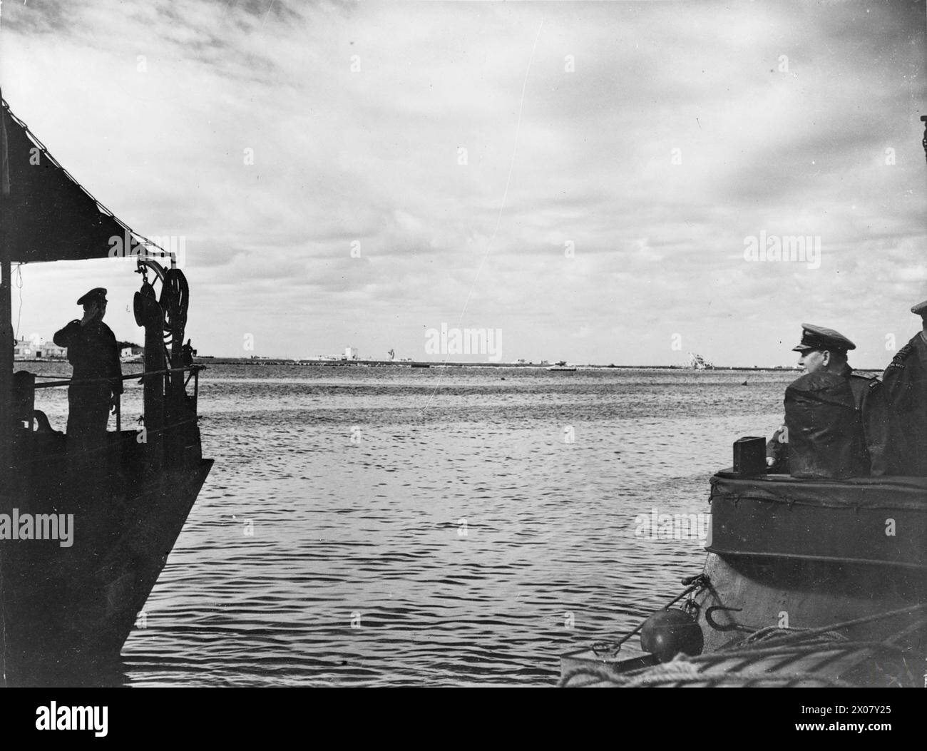 ADMIRAL SIR HENRY HARWOOD VISITS BENGHAZI. WEARING BATTLE DRESS ADMIRAL ...