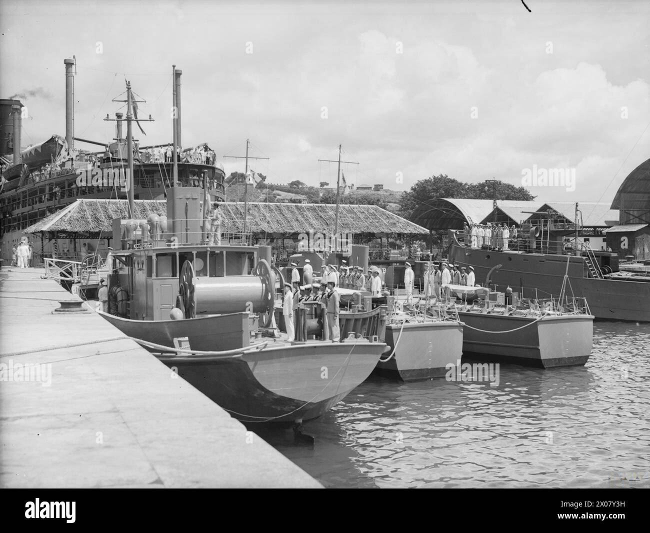 HANDING OVER OF THE FIRST FAIRMILE MOTOR TORPEDO BOATS TO BE BUILT IN MALAYA. 3 DECEMBER 1941 ...