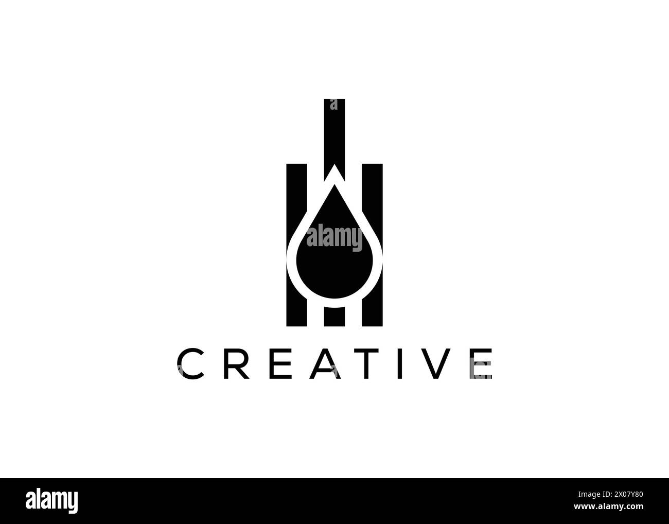 Minimal Building and drop logo vector template Stock Vector Image & Art ...