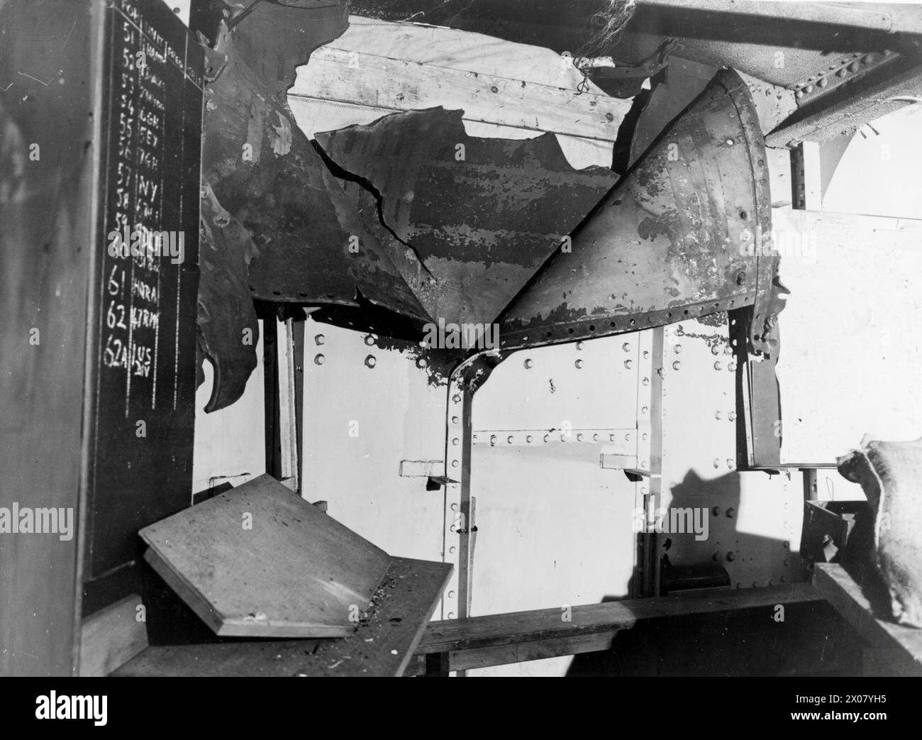 HMS BULOLO DIVE-BOMBED. 9 JUNE 1944, OFF THE FRENCH COAST. - Damage to ...