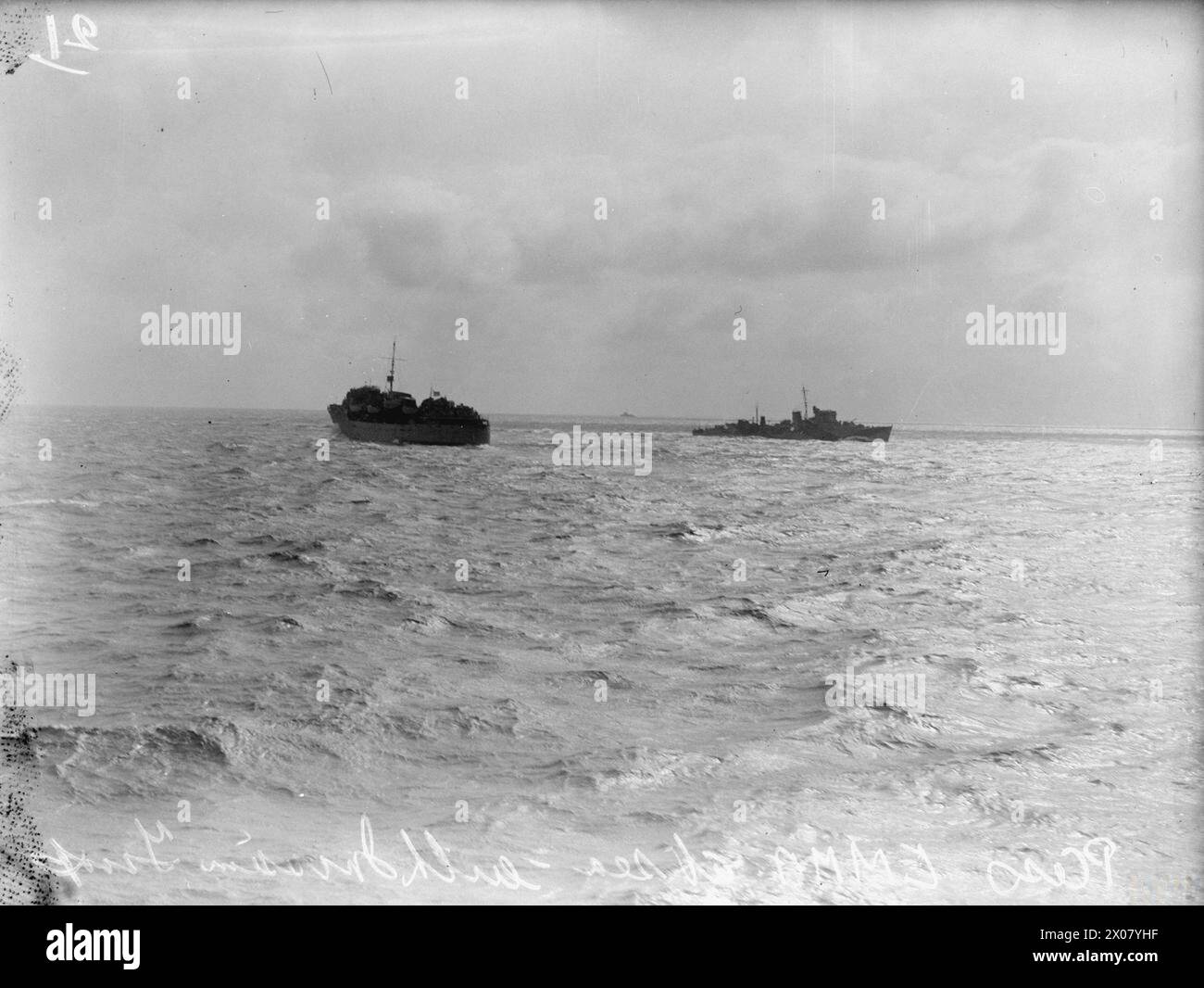 HMS Prinses Beatrix transports troops at sea from 7 to 10 July 1943 en ...