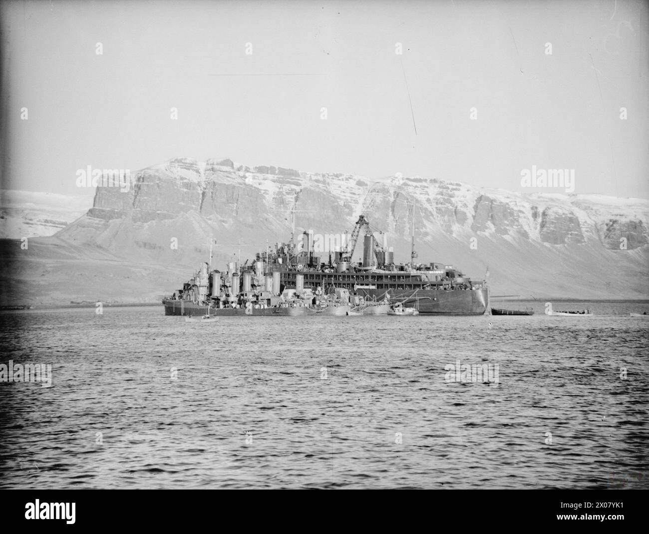 Between 10 and 22 November 1941 at Hvalfjord, Iceland, USS Vulcan, a US ...
