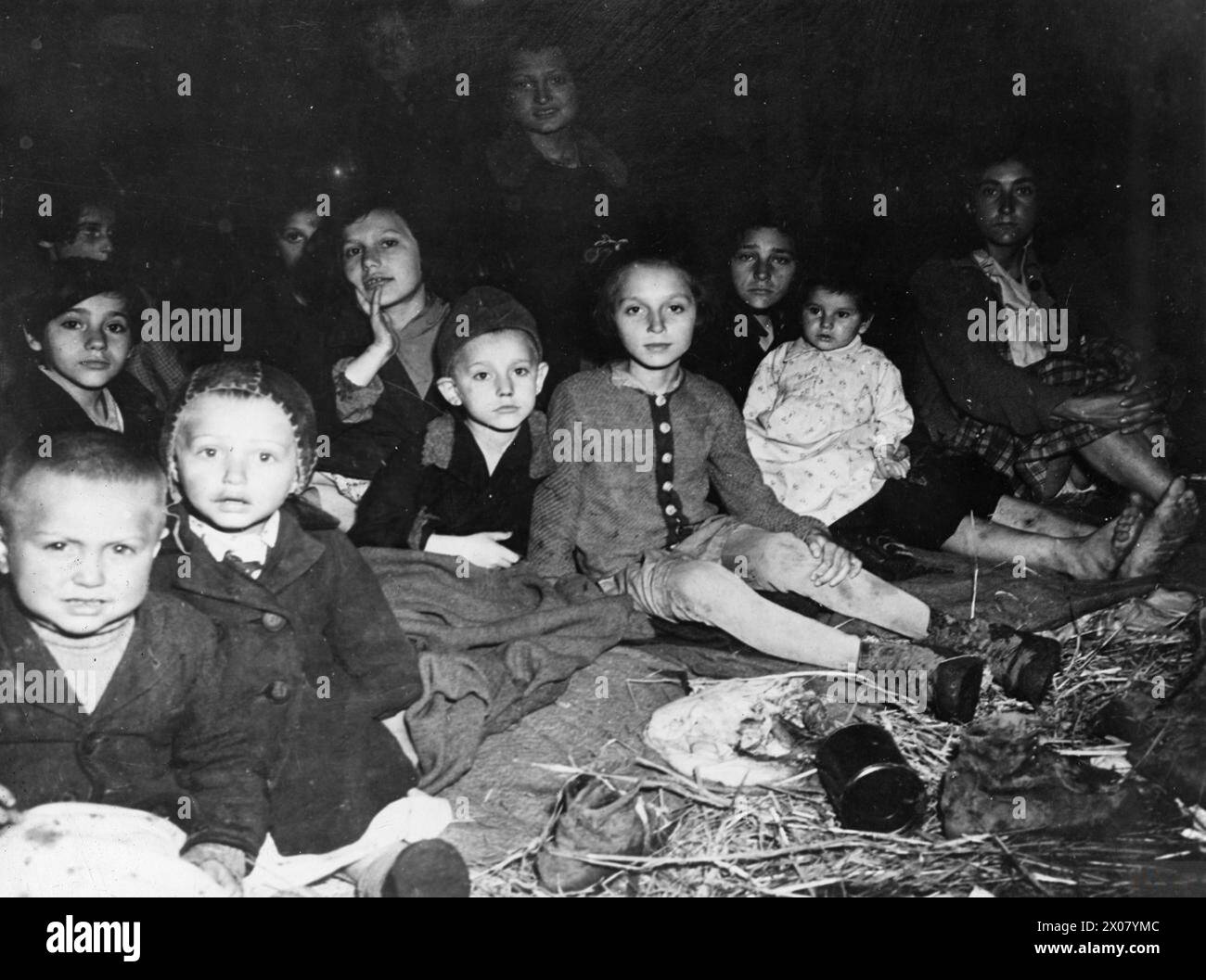 Jewish children are liberated at Lambach concentration camp by troops ...