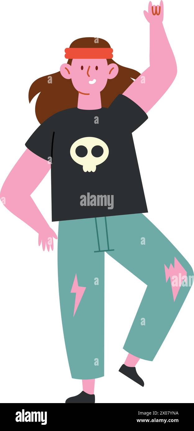 heavy metal man Stock Vector Image & Art - Alamy