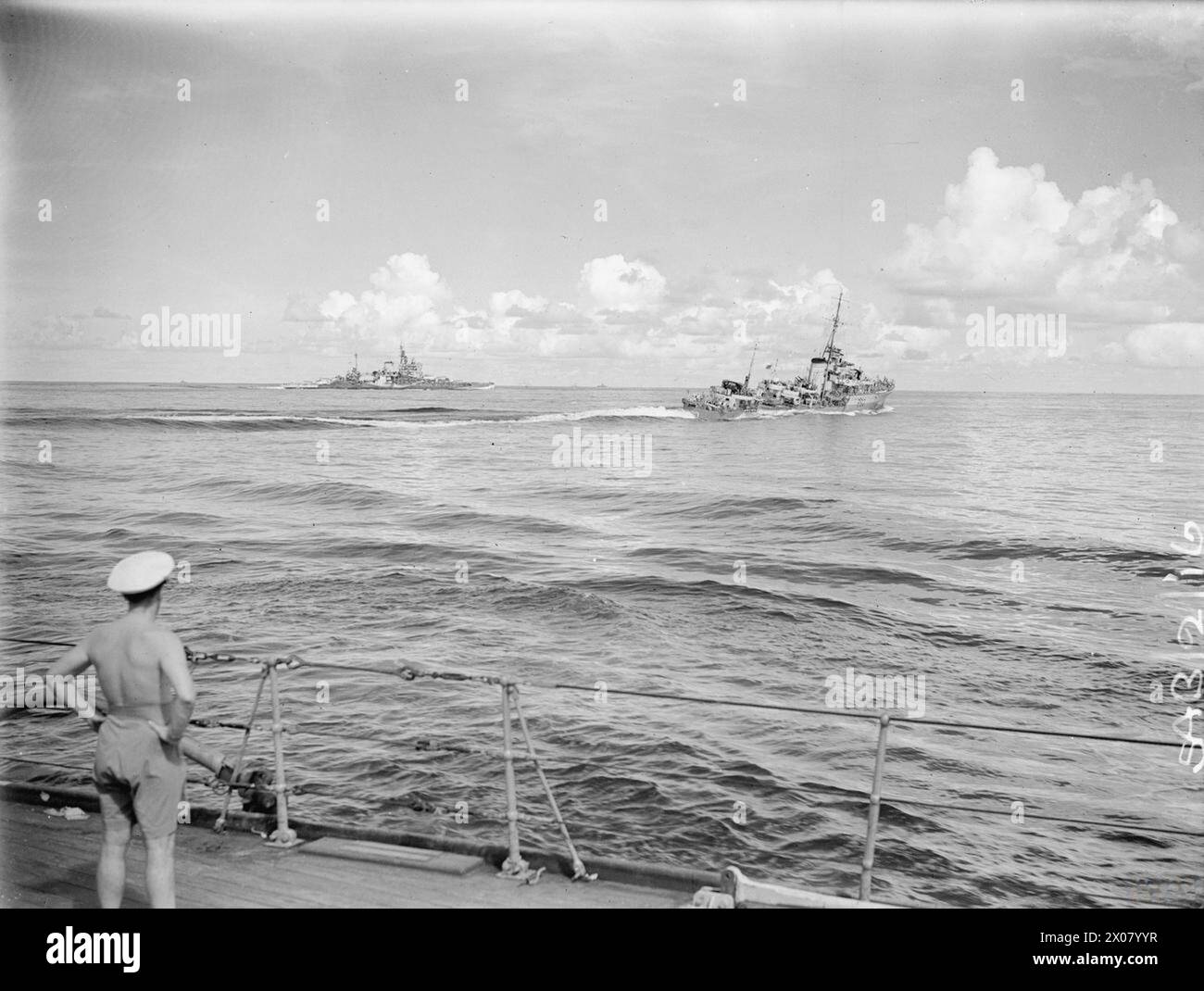 WITH THE BRITISH EASTERN FLEET. 16 TO 21 APRIL 1944, ON BOARD HMS QUEEN ...
