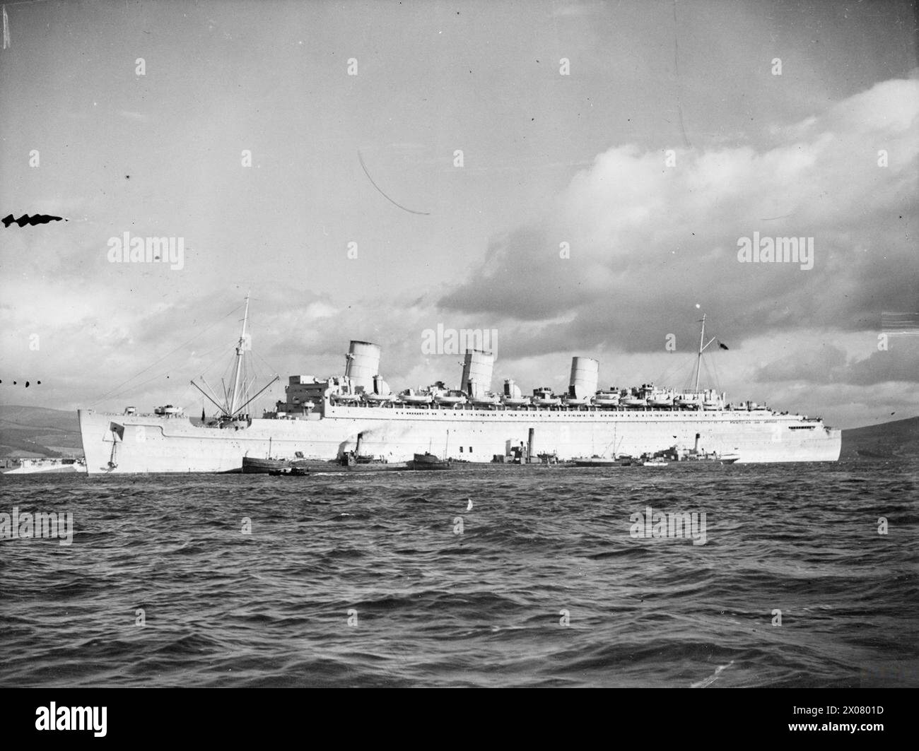 On 28 September 1944 in Greenock, the 84,000-ton Cunard liner Queen ...