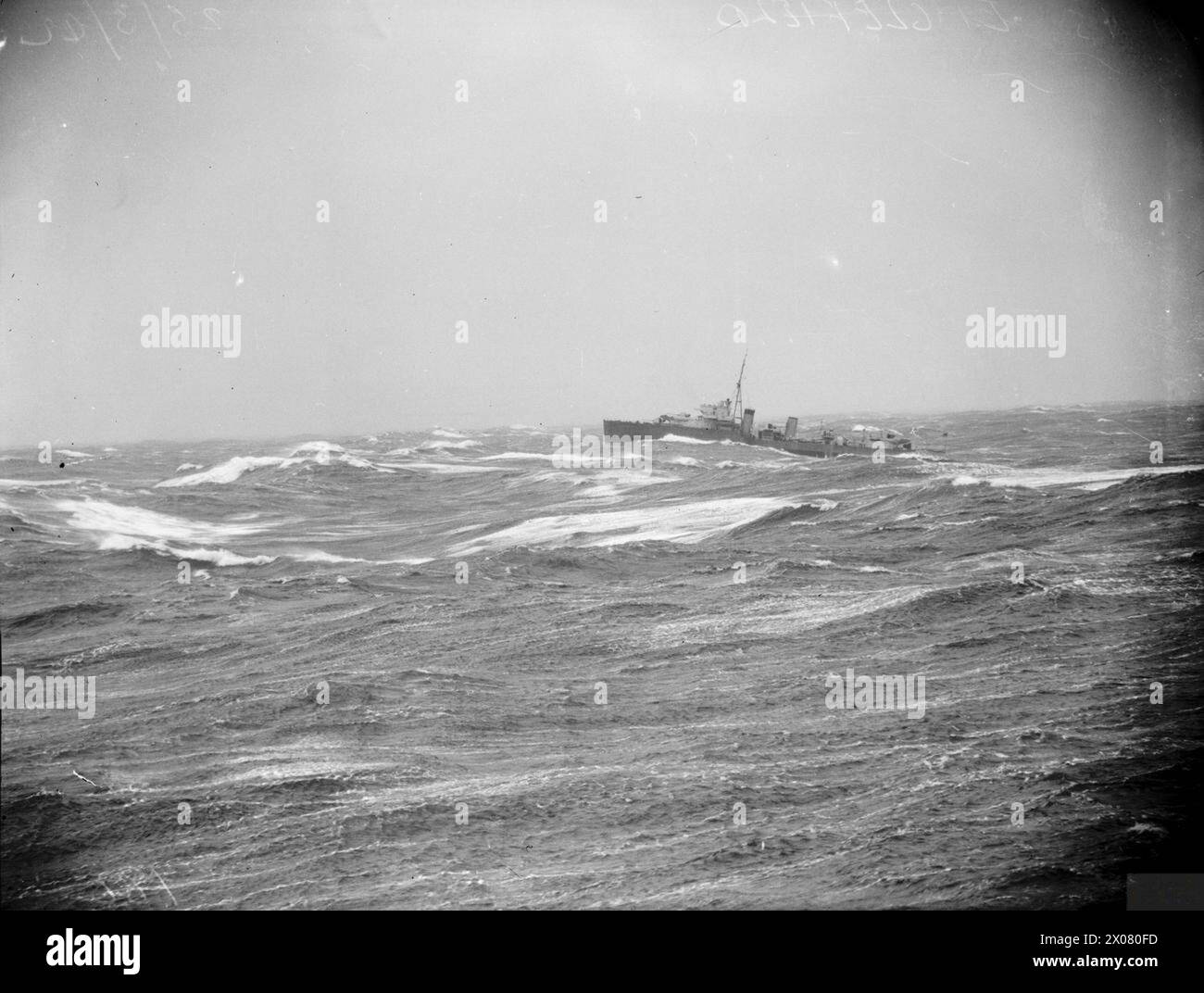 The aircraft carrier HMS Victorious operated in wintry seas from 24 to ...
