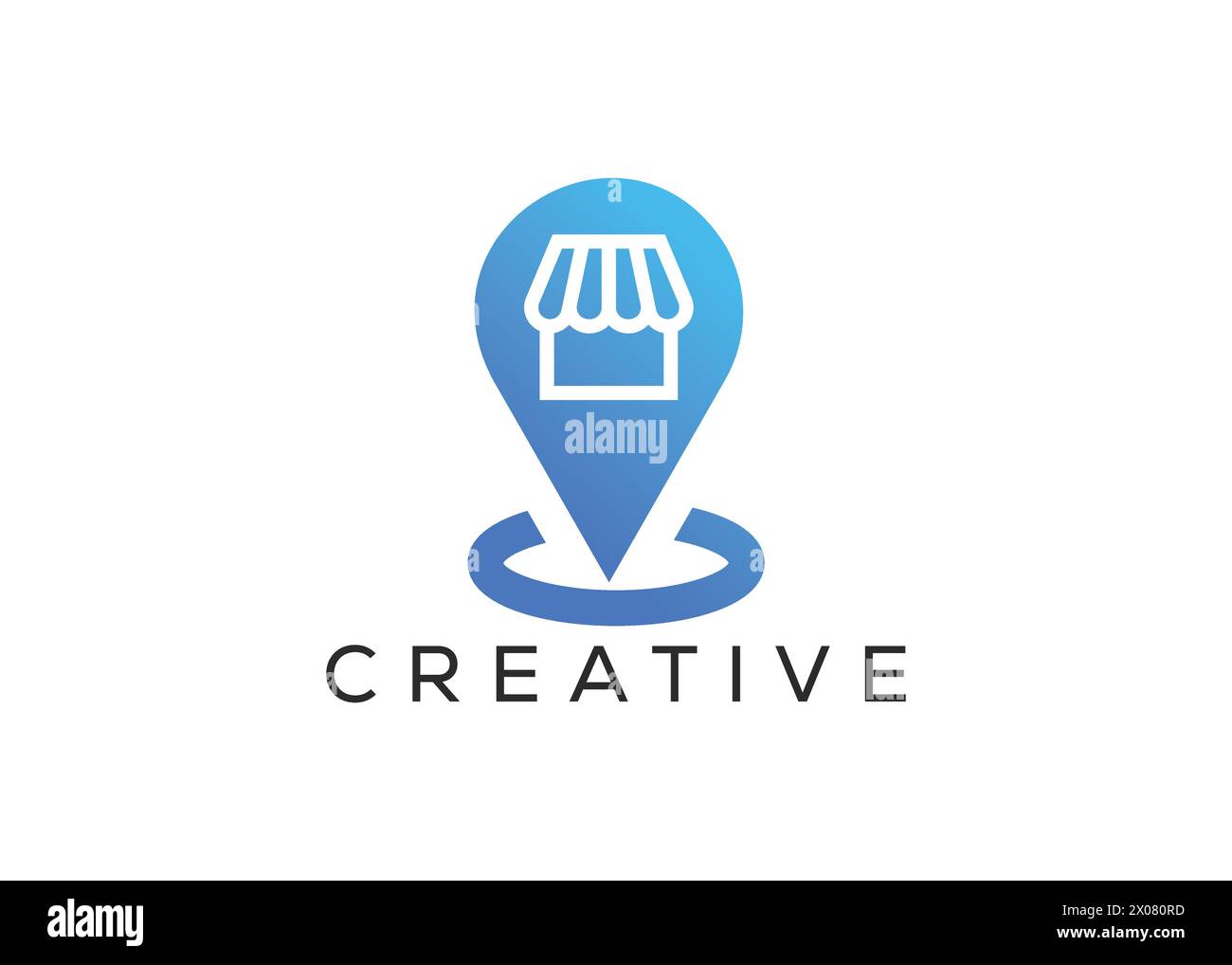 Minimal store and location logo vector template Stock Vector Image ...