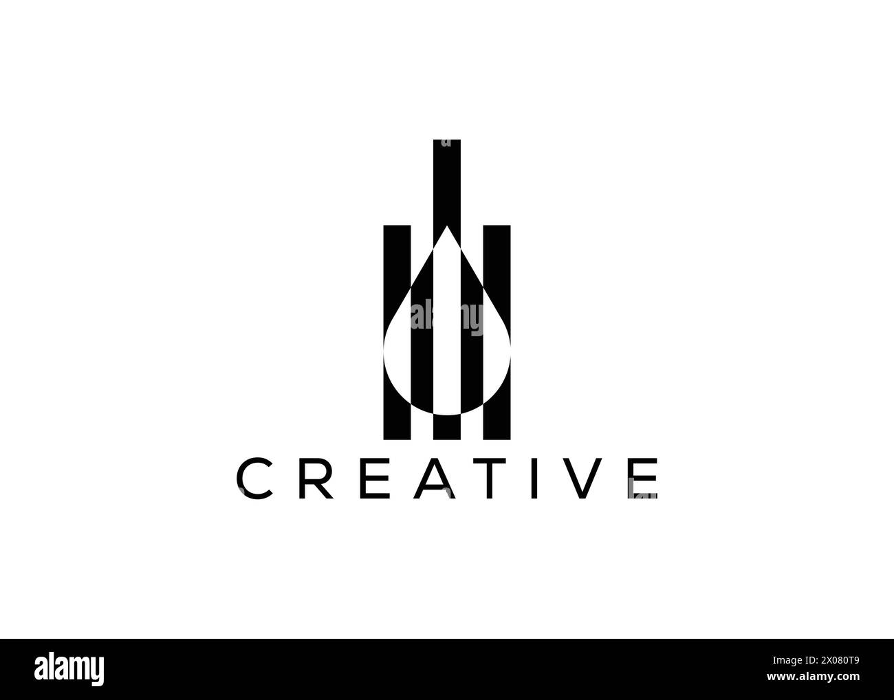 Minimal Building and drop logo vector template Stock Vector Image & Art ...