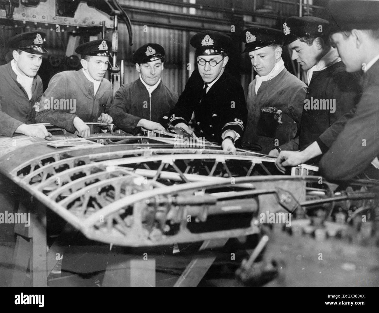 Officers training at the Royal Naval Engineering College, Keyham in ...