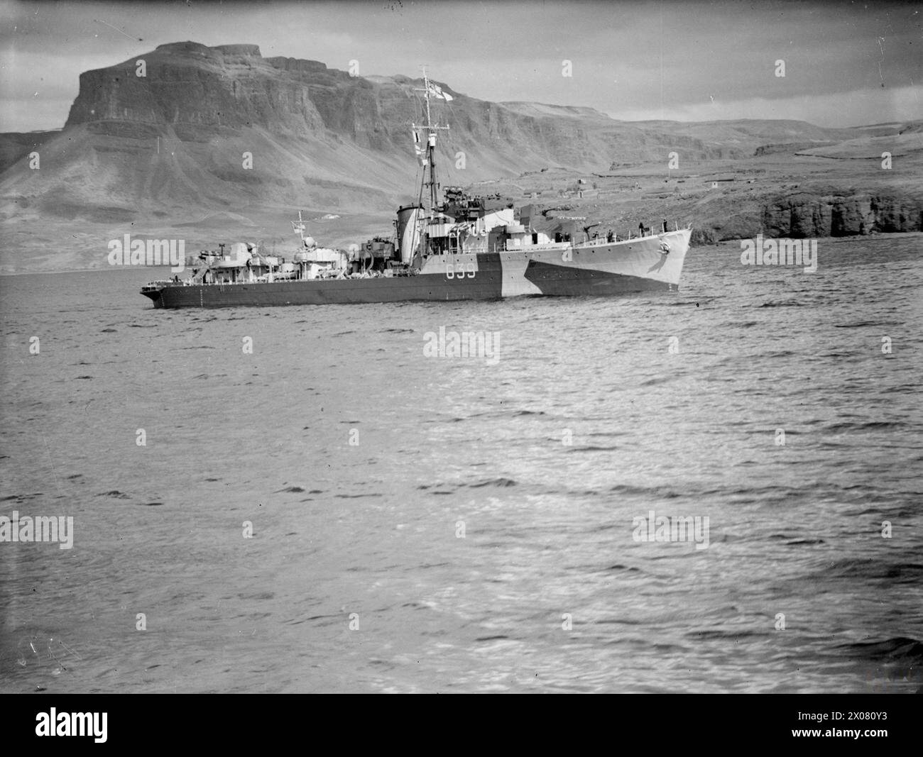 THE NAVY PROTECTS NORTHERN WATERS, BIG SHIPS AT SEA. JUNE 1943, ON ...