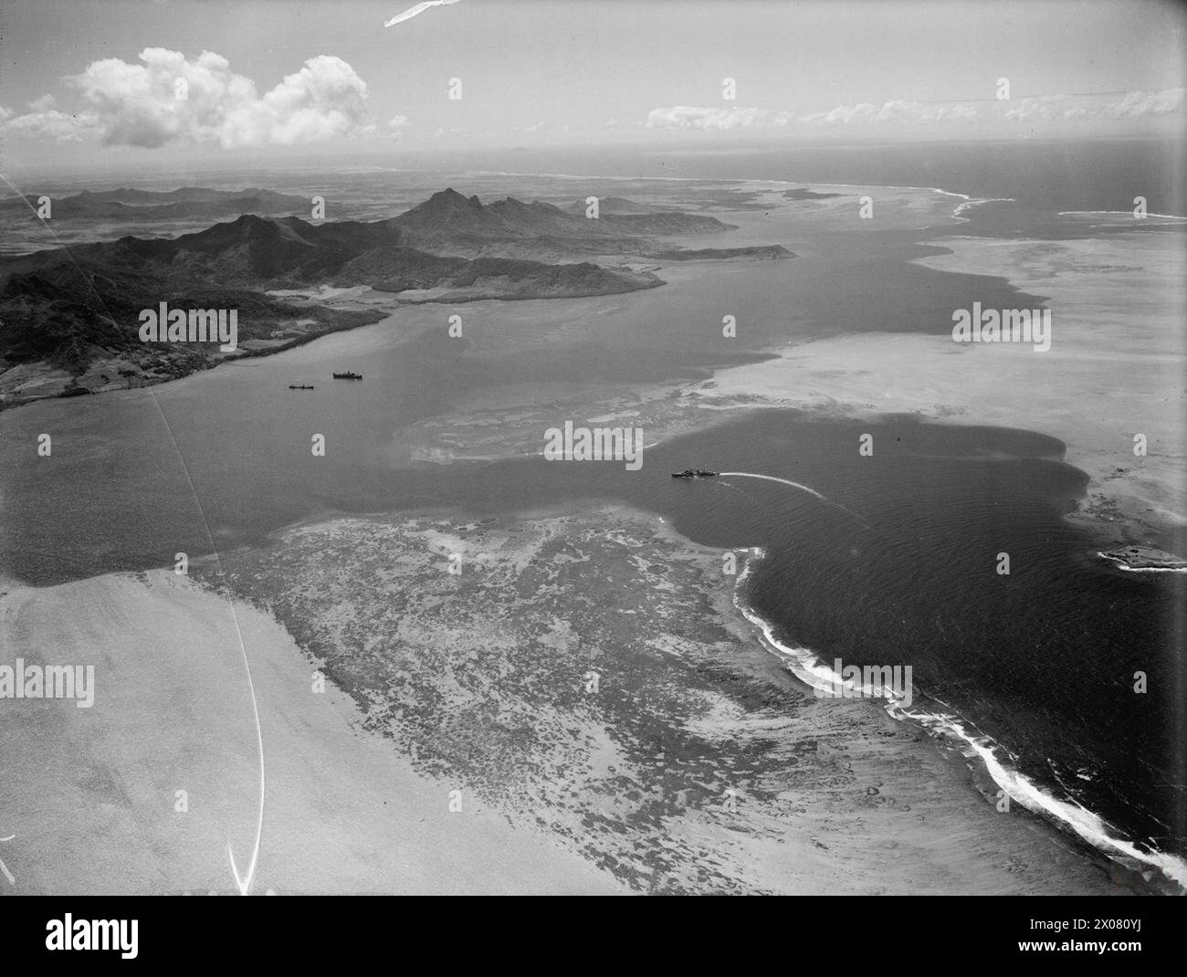 GRAND PORT, MAURITIUS. SEPTEMBER 1942, AERIAL PHOTOGRAPHS OF GRAND PORT ...