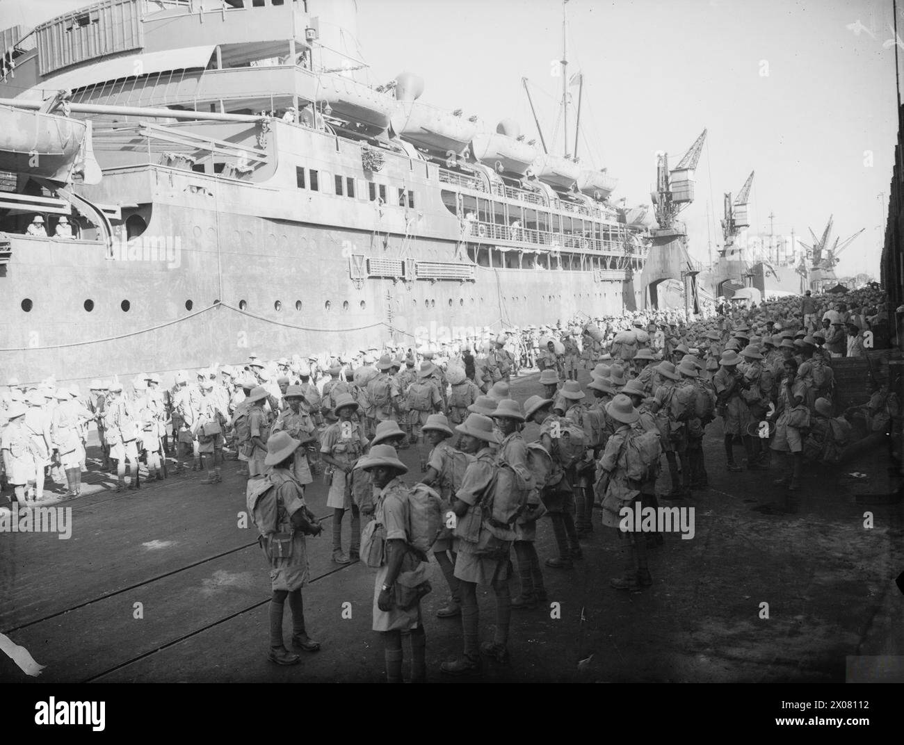 IN CONVOY FROM BOMBAY TO SINGAPORE. FEBRUARY 1942, ON BOARD THE ...