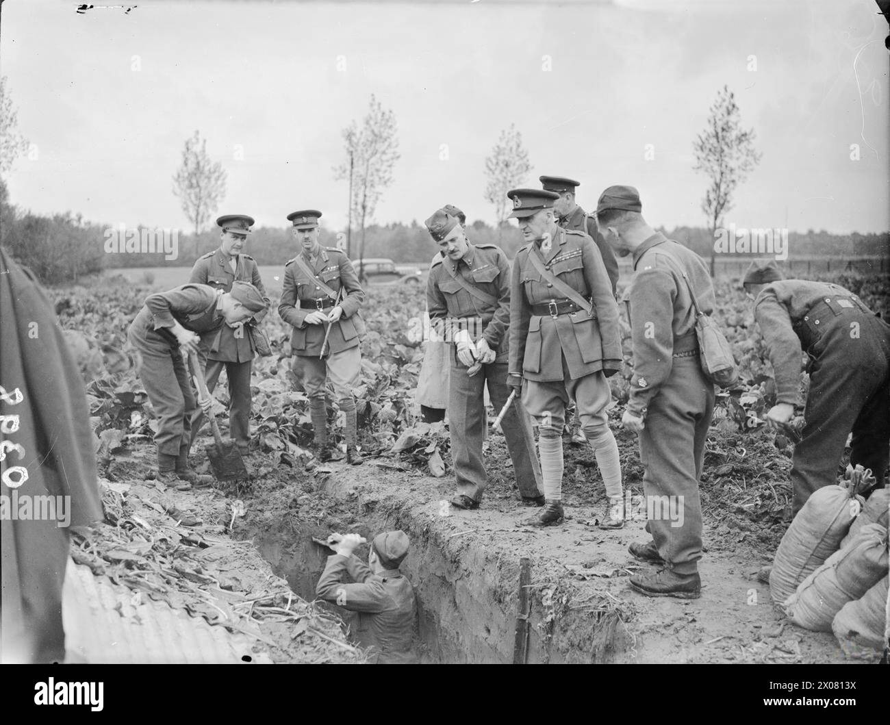 Digging trenches world war ii hi-res stock photography and images - Alamy