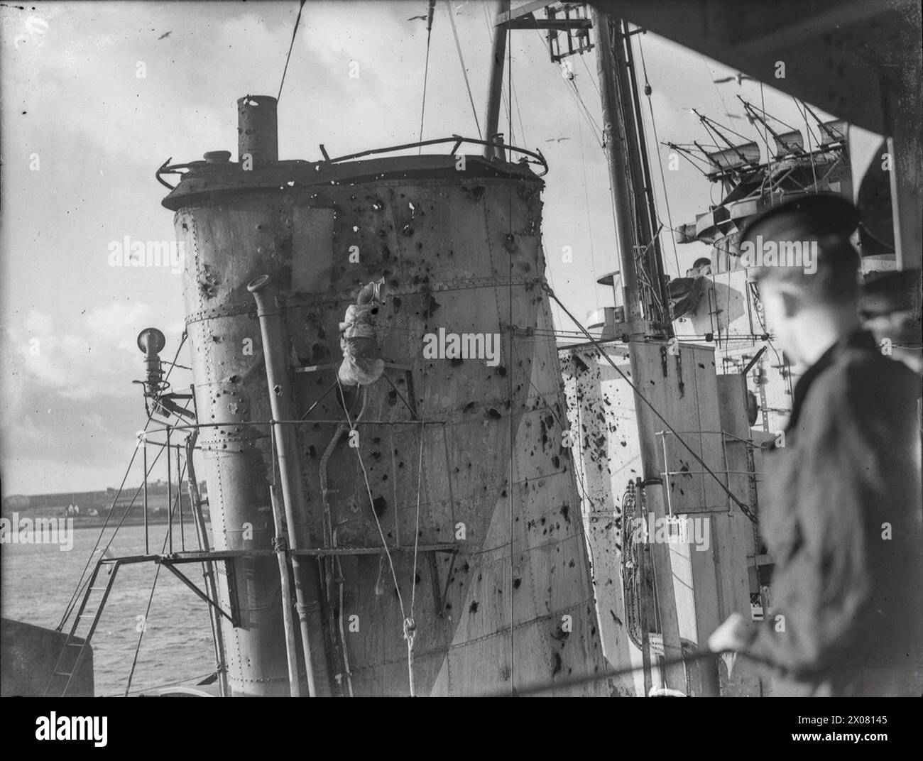 On 4 February 1943, HMS Onslow returned to Scapa Flow after engaging ...