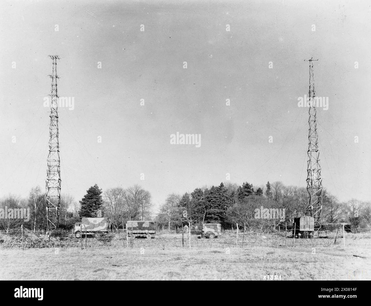 AMES Type 9 mobile radar unit deployed in the field between 1939 and ...