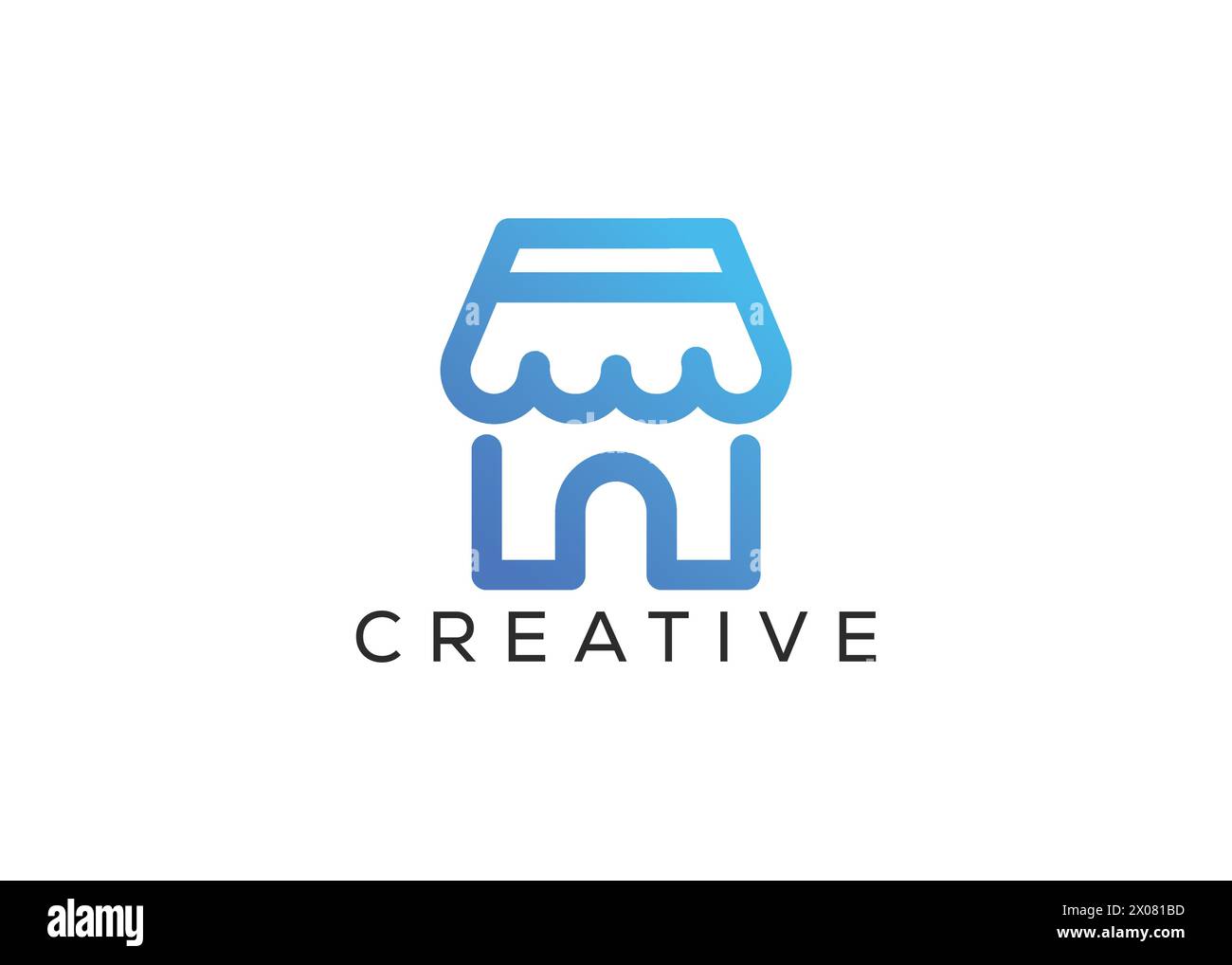 Minimal store logo vector template Stock Vector Image & Art - Alamy