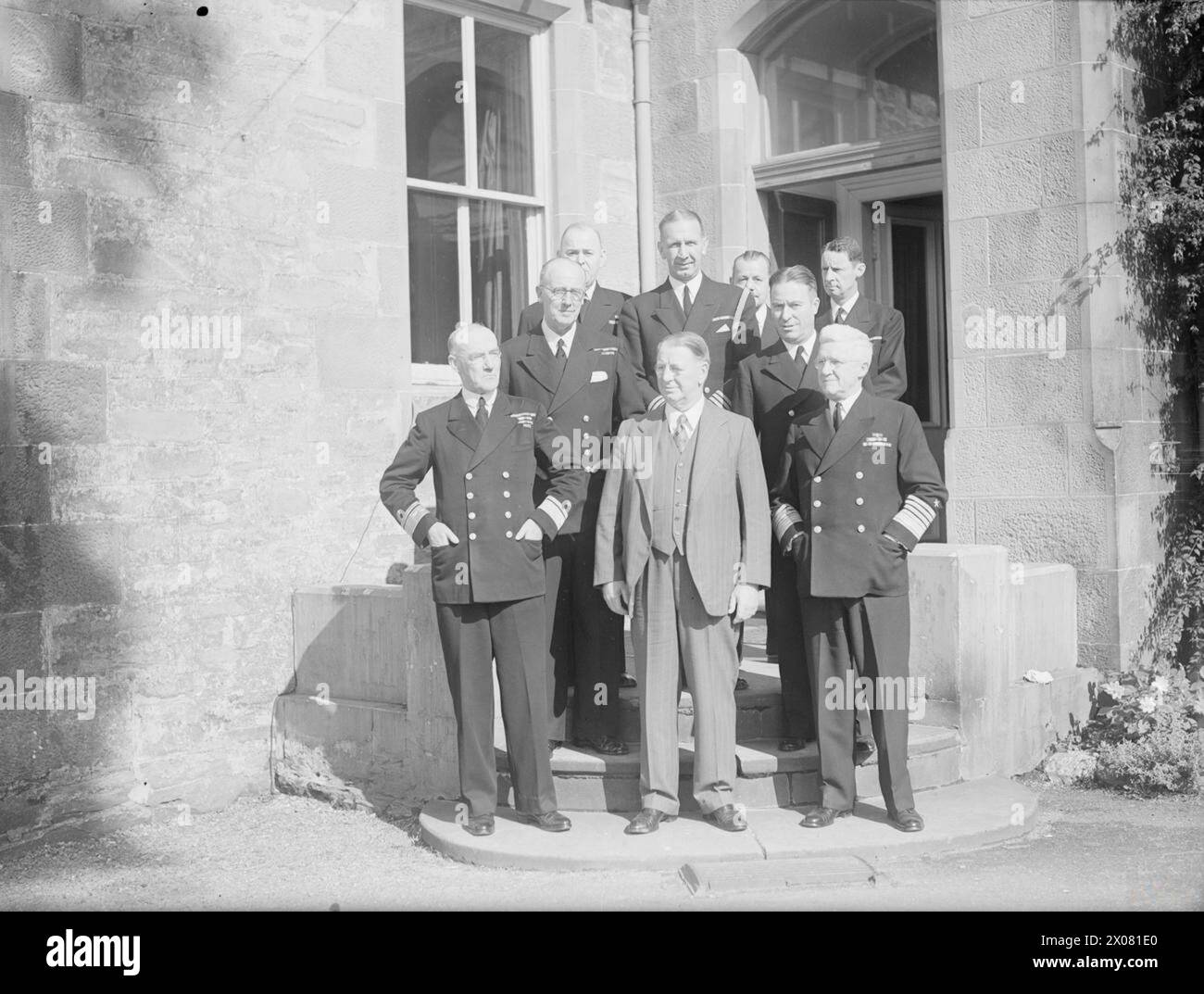 1943 admiral stark other officers hi-res stock photography and images ...