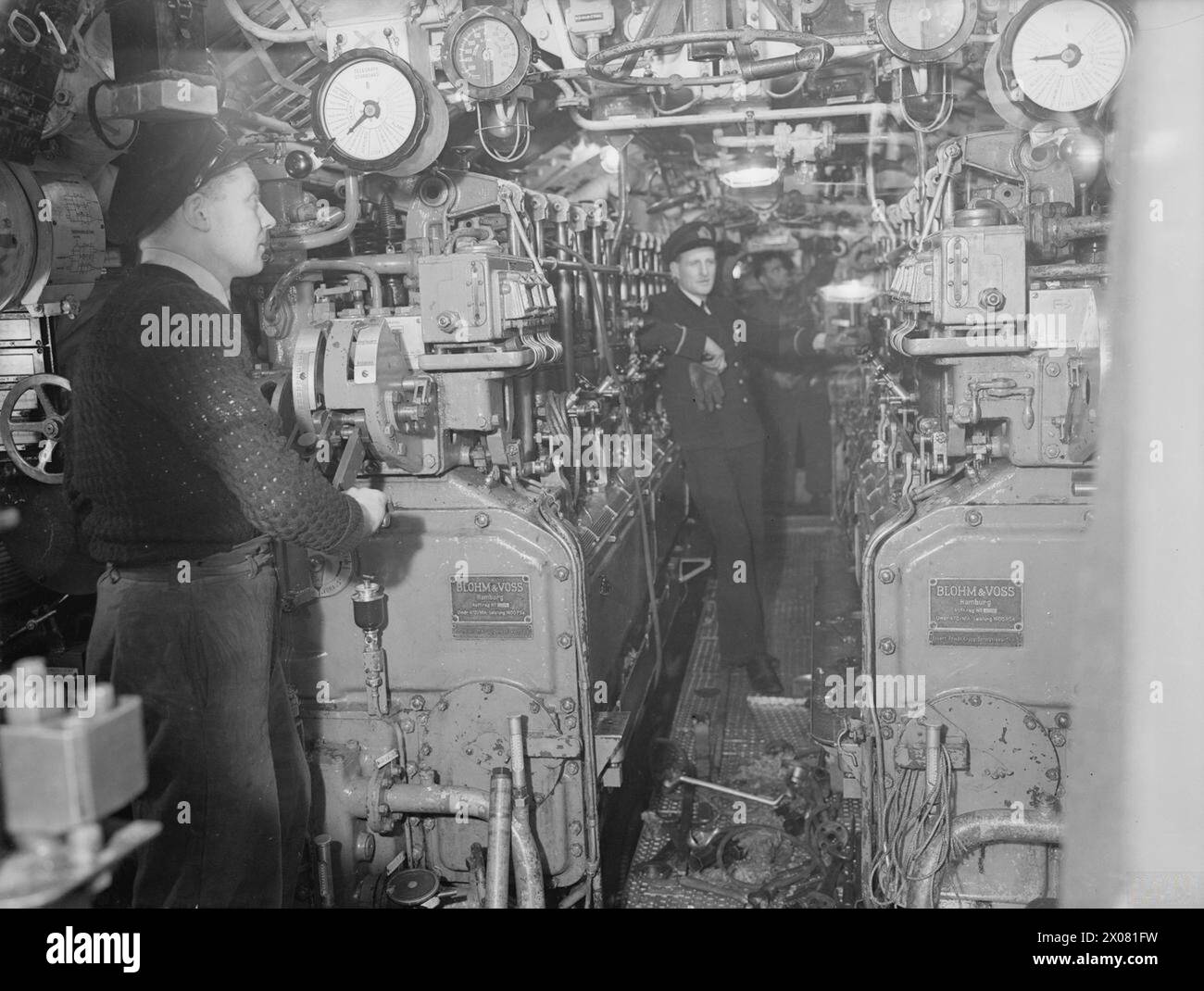 EX-U-BOAT NOW FLIES WHITE ENSIGN. 19 TO 21 FEBRUARY 1942, IN THE CLYDE ...