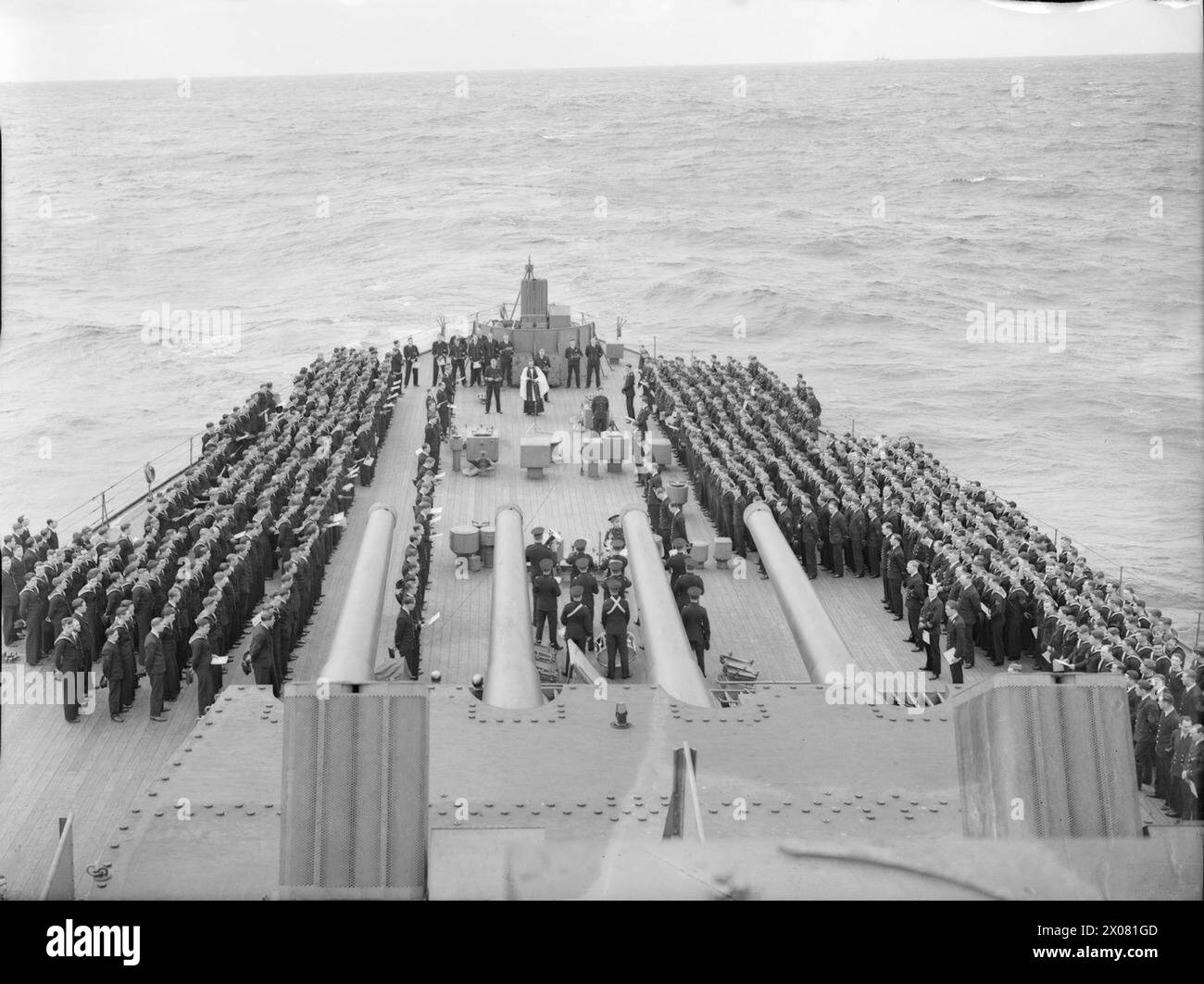 ON BOARD THE DESTROYER HMS KELVIN. APRIL 1941, AT SEA. - The Captain ...
