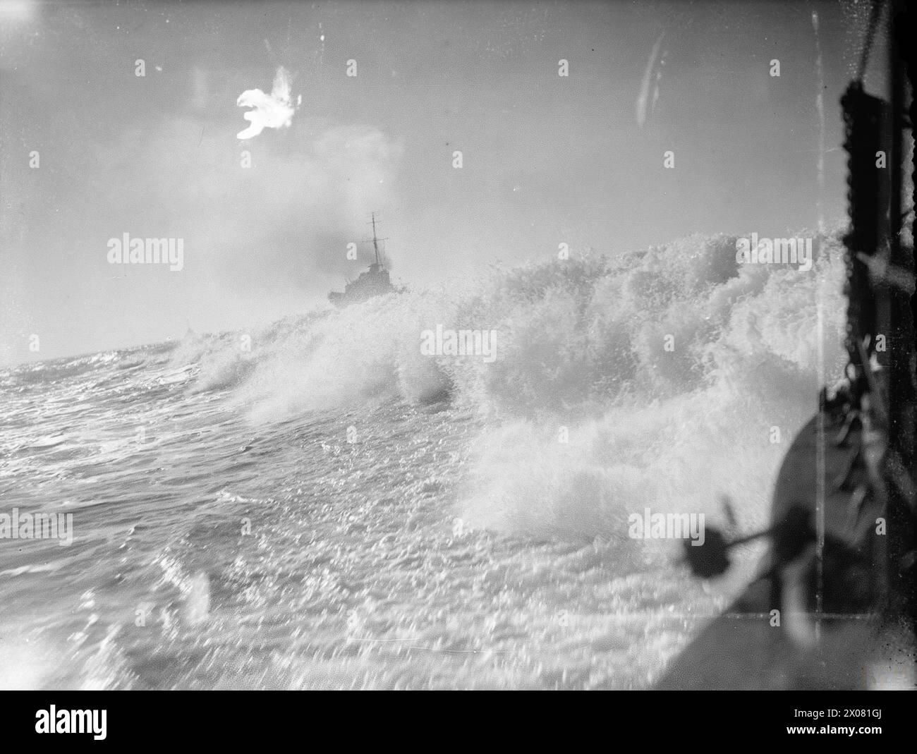 BRITISH DESTROYERS IN MEDITERRANEAN WATERS IN ACTION AND AT EXERCISE ...