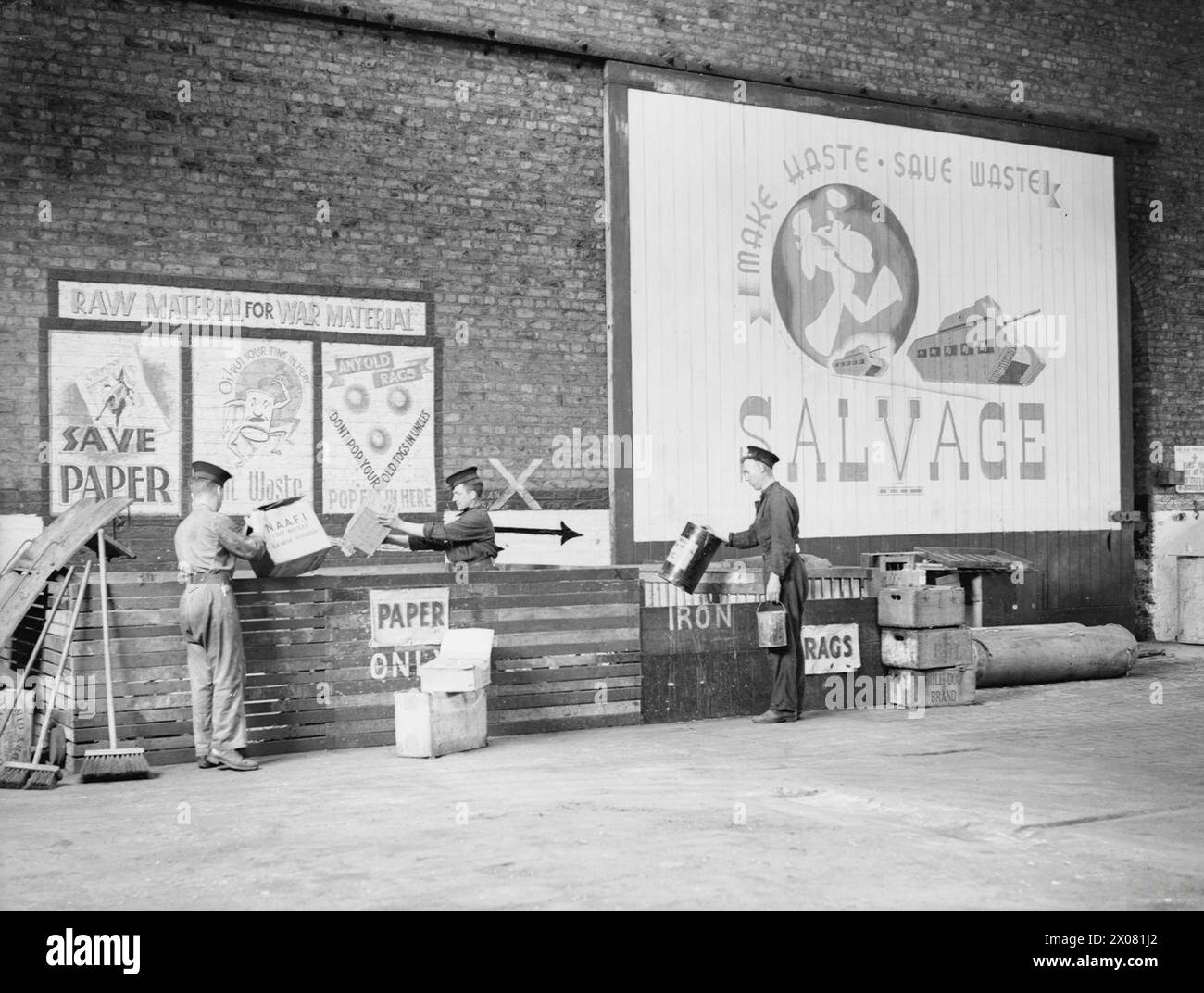 THE NAVY SETS A SALVAGE EXAMPLE. MAY 1942, LIVERPOOL. - Slogans and ...