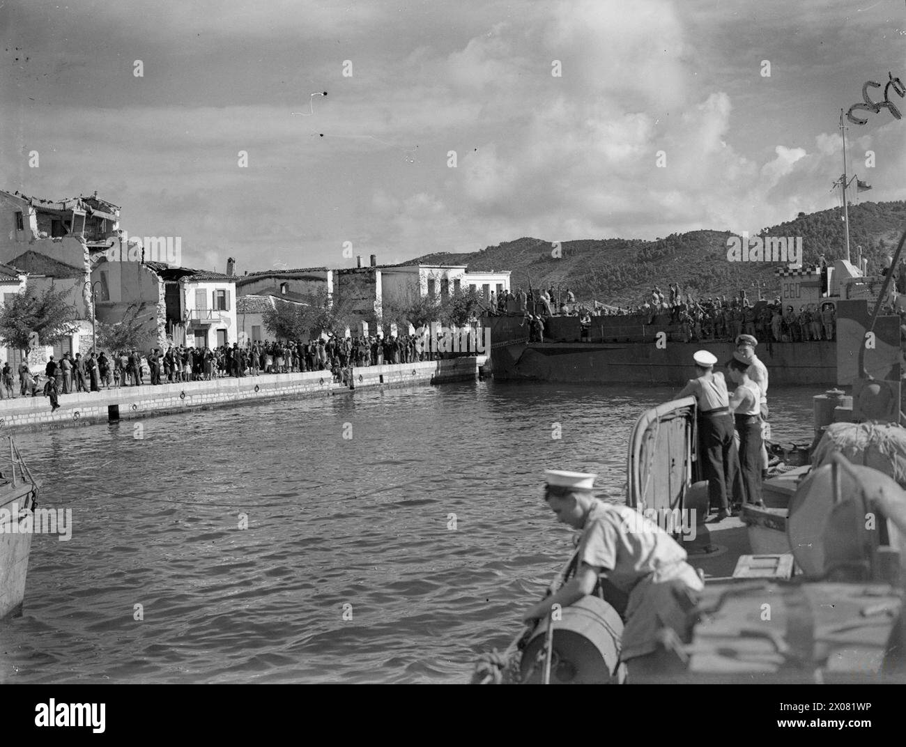 British forces use Skiathos as an advanced base after its liberation on ...