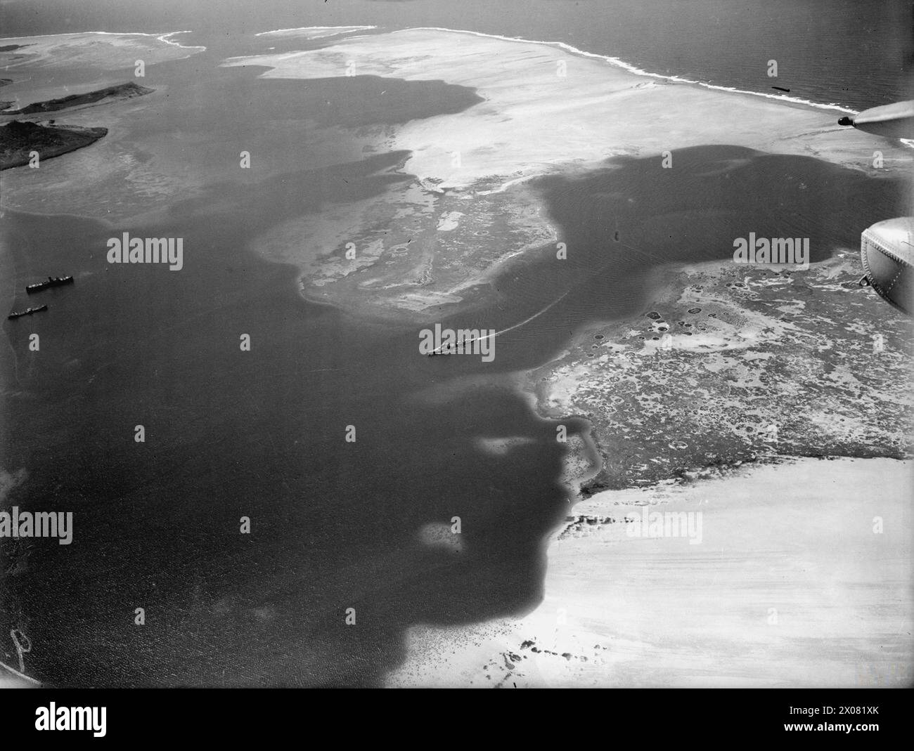 GRAND PORT, MAURITIUS. SEPTEMBER 1942, AERIAL PHOTOGRAPHS OF GRAND PORT ...