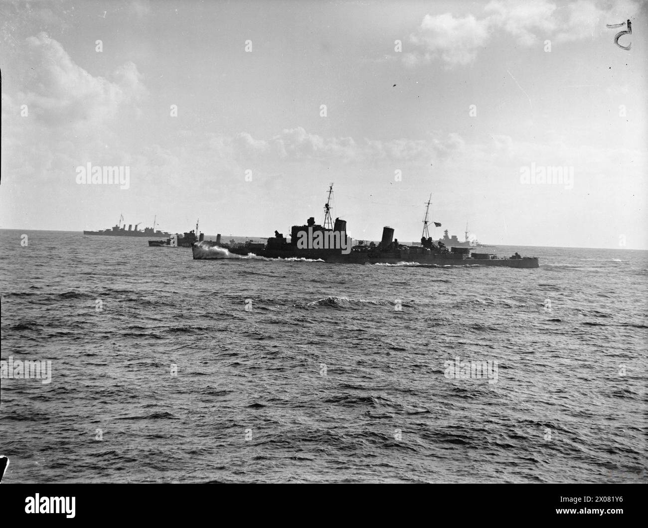 UNITS OF THE BRITISH FLEET IN THE MEDITERRANEAN. NOVEMBER 1940, ON ...