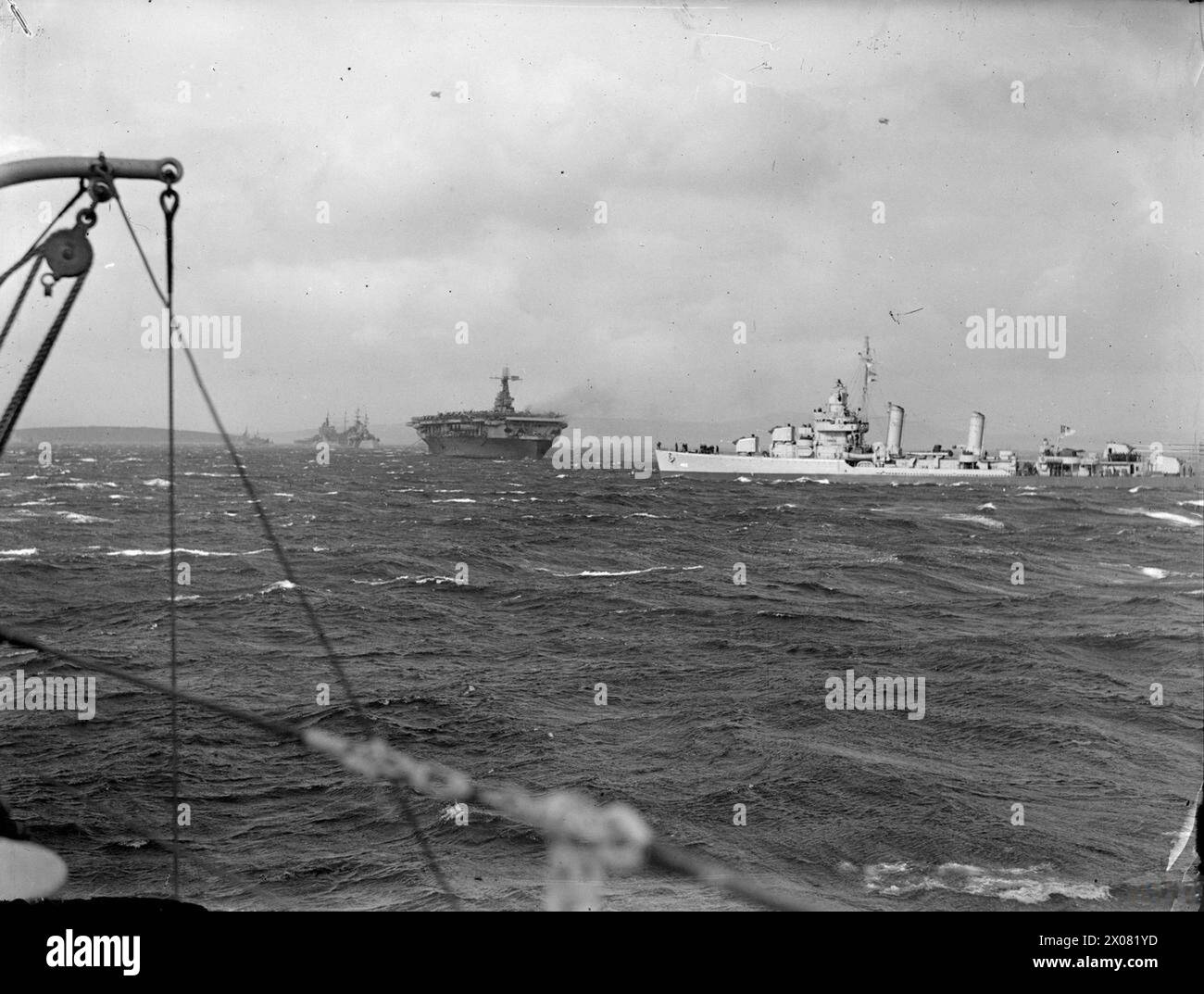 COLONEL KNOX'S VISIT, SEPTEMBER 1943, SCAPA FLOW. COLONEL FRANK KNOX ...