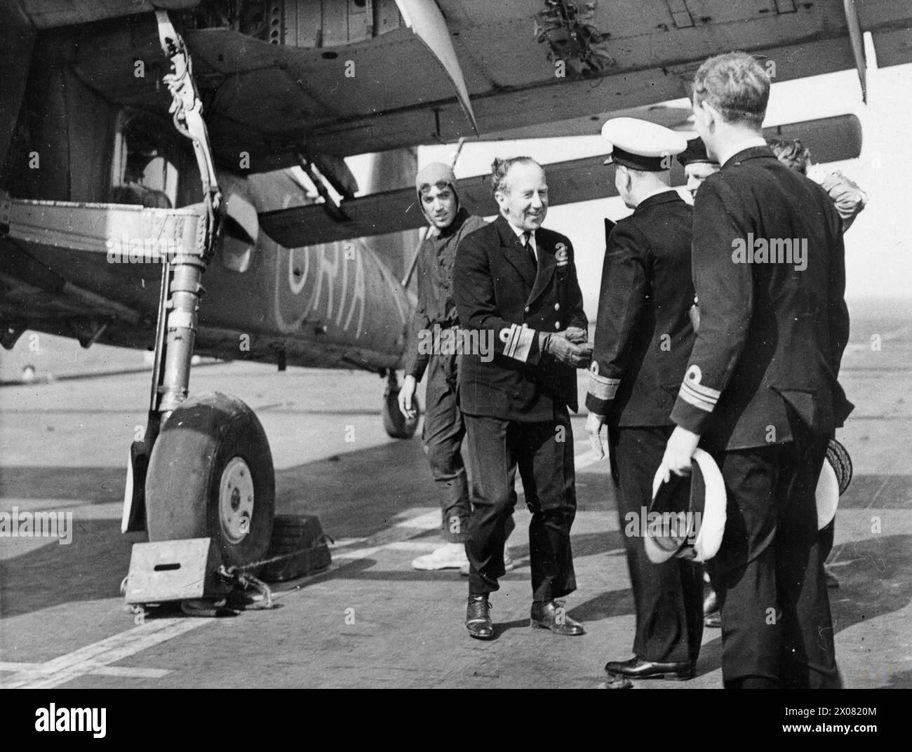 ON BOARD HMS VENERABLE IN THE MEDITERRANEAN. APRIL 1945, ON BOARD THE ...