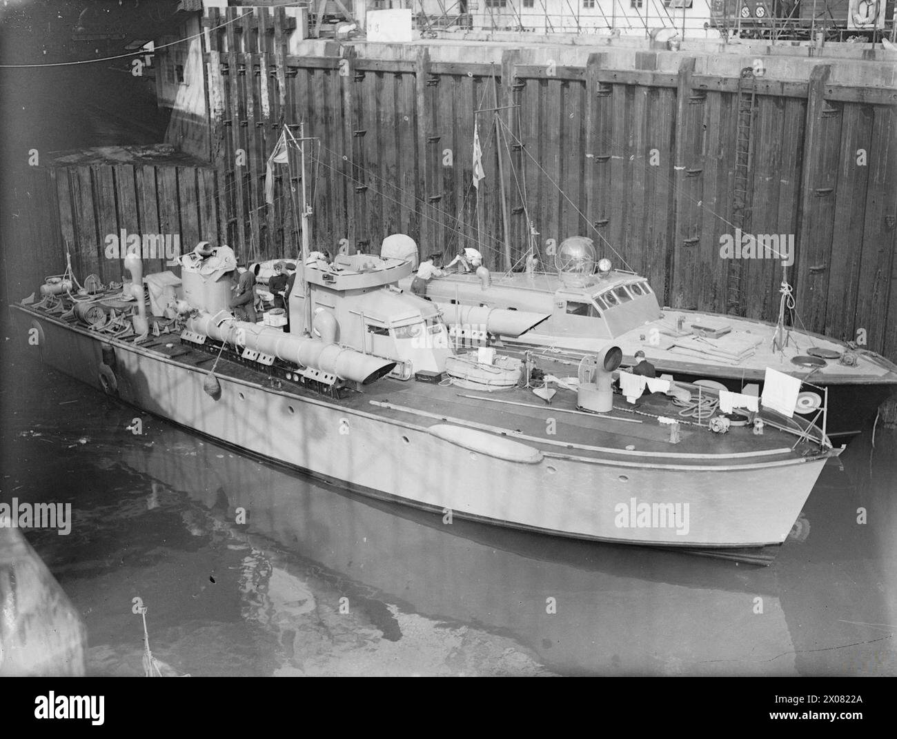 Motor Torpedo Boats (MTBs) stationed at Dover Naval Base in 1941 ...