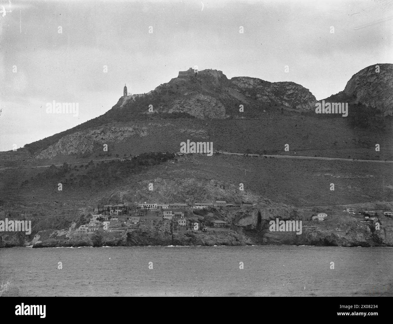 A FRENCH FORT NEAR ORAN WHICH IS NOW IN ALLIED HANDS. - The harbour of ...