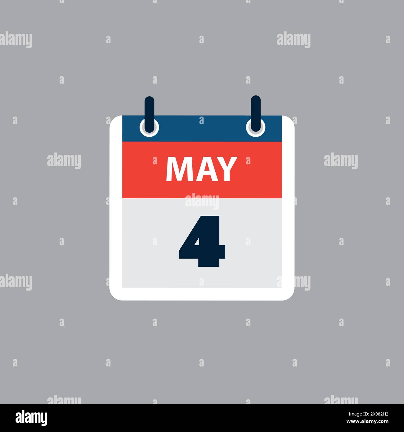 Simple Calendar Page for Day of 4th May - Banner, Graphic Design ...