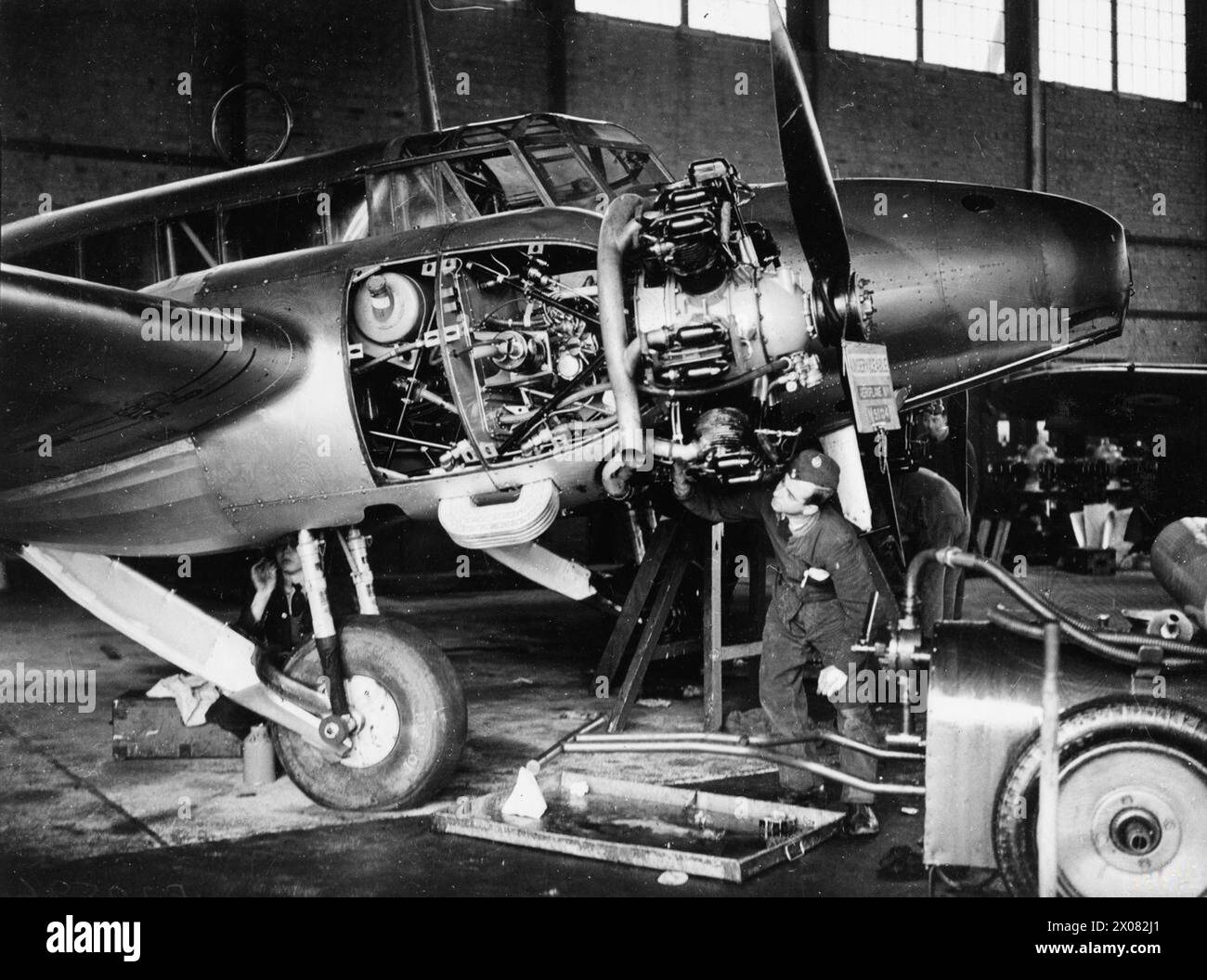 In April 1940, an Anson aircraft of No. 502 Squadron, Royal Air Force ...