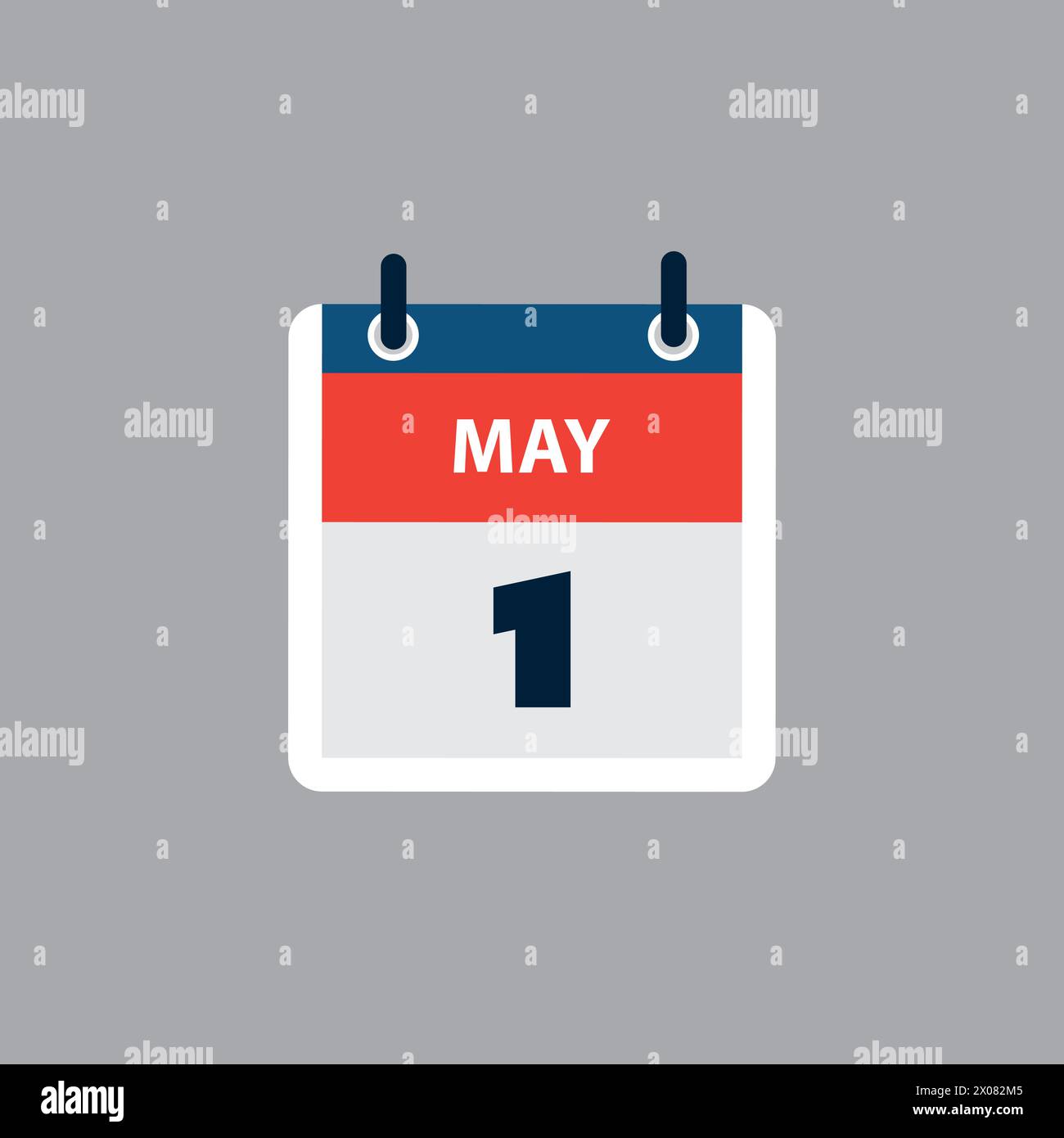 Simple Calendar Page for Day of 1st May - Banner, Graphic Design ...