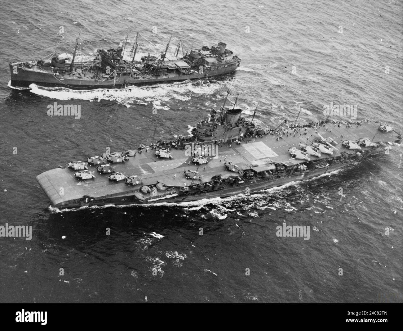 WITH THE AIRCRAFT CARRIER HMS VICTORIOUS IN NORTHERN WATERS. DECEMBER ...