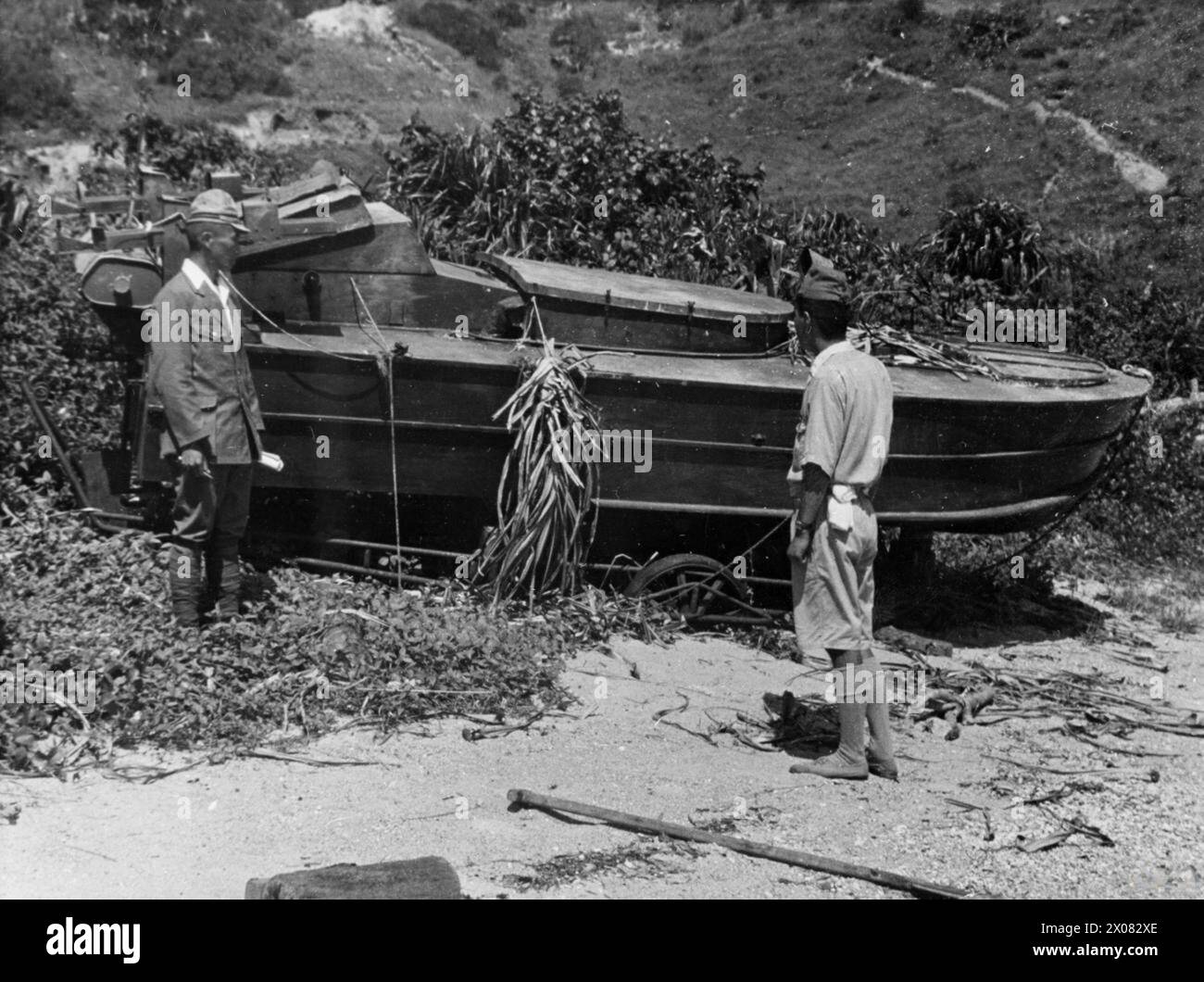 JAPANESE SUICIDE BOATS NEAR HONG KONG. AUGUST AND SEPTEMBER 1945 ...