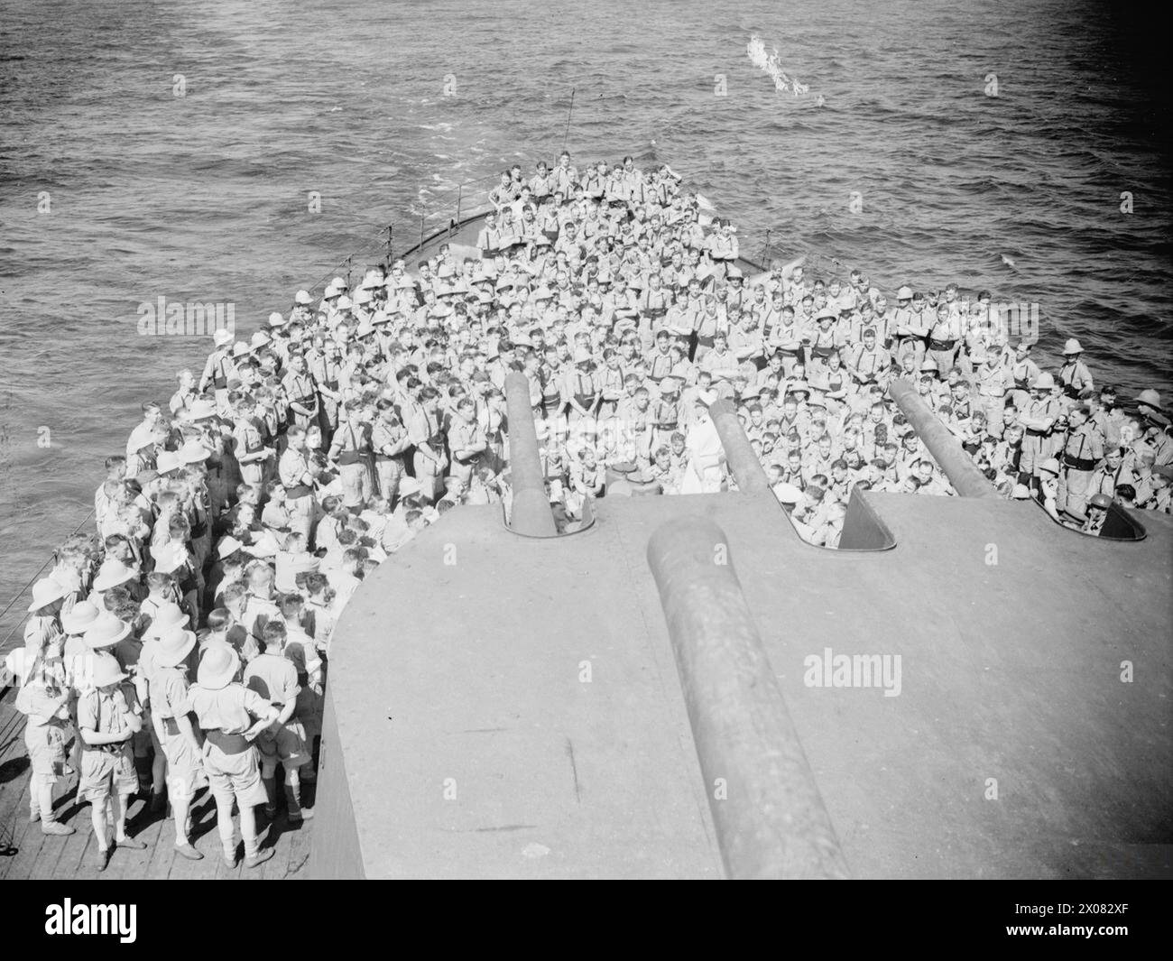 In July 1941, soldiers traveled aboard HMS Manchester during convoy ...