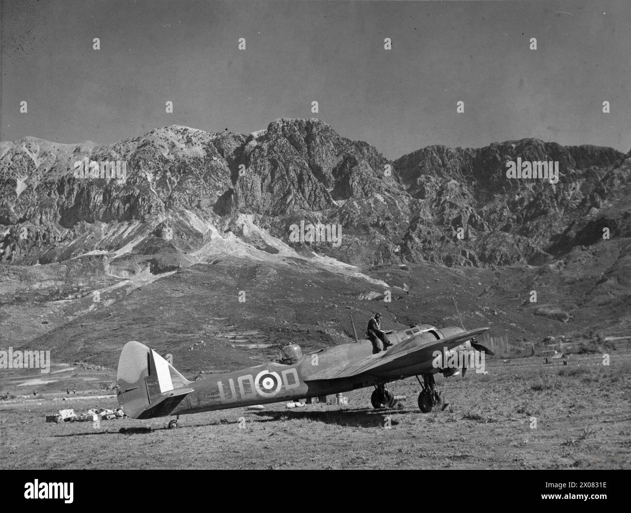Bristol Blenheim Mark I 'UQ-D' of No. 211 Squadron RAF is on the ground ...
